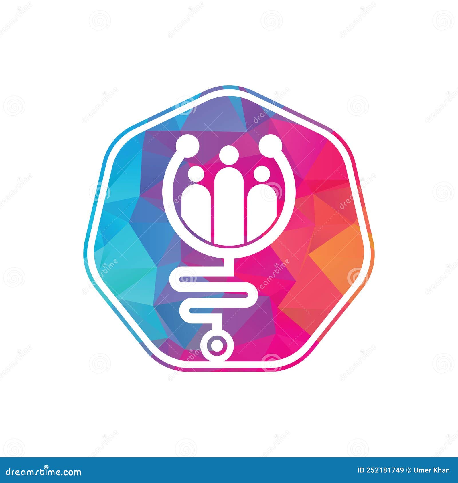 Family Medical Logo Template Design Vector. Stock Vector - Illustration ...