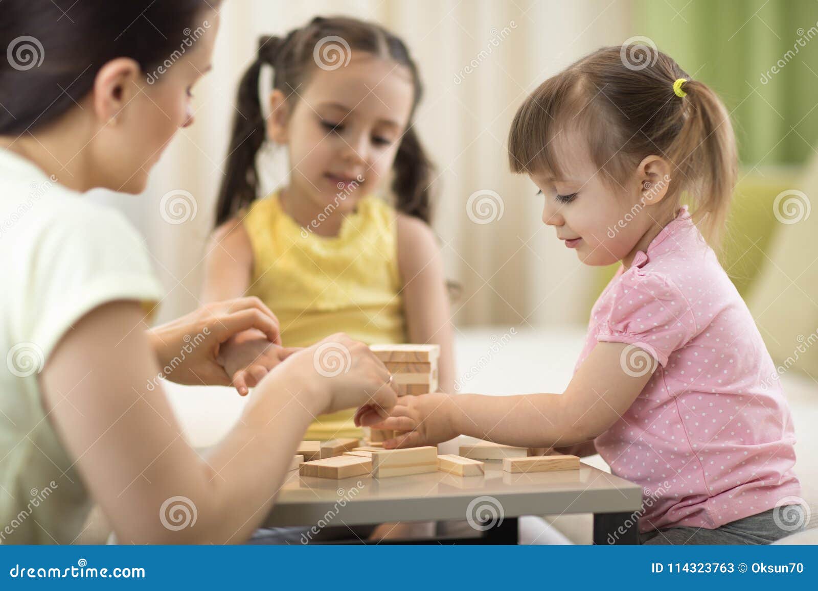 Family at the Table Playing Board Game Stock Image - Image of portrait ...