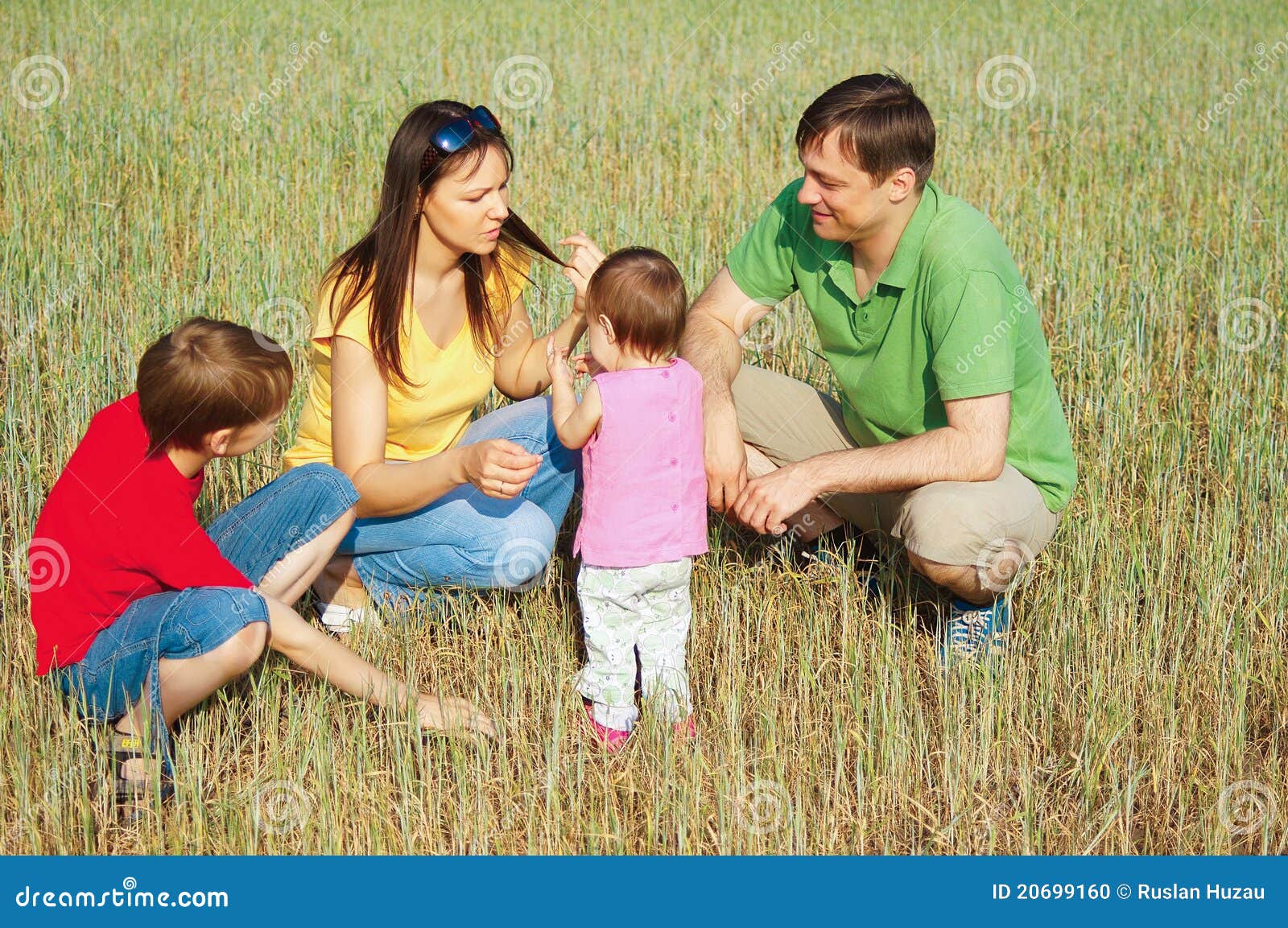 Family at nature stock photo. Image of nice, looking - 20699160