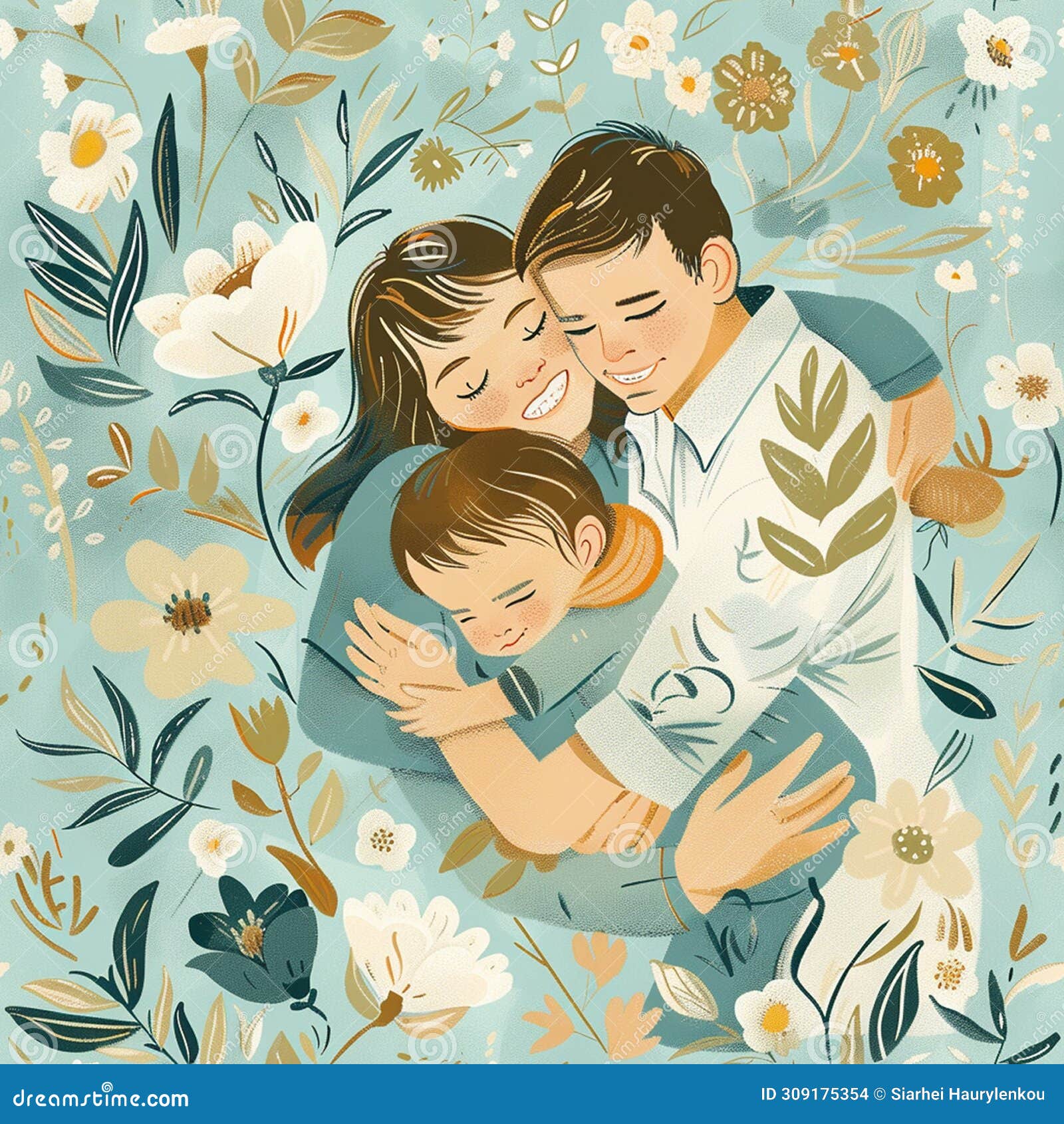 Family Nuances: Seamless Texture of Love and Unity on Family Day. Stock ...