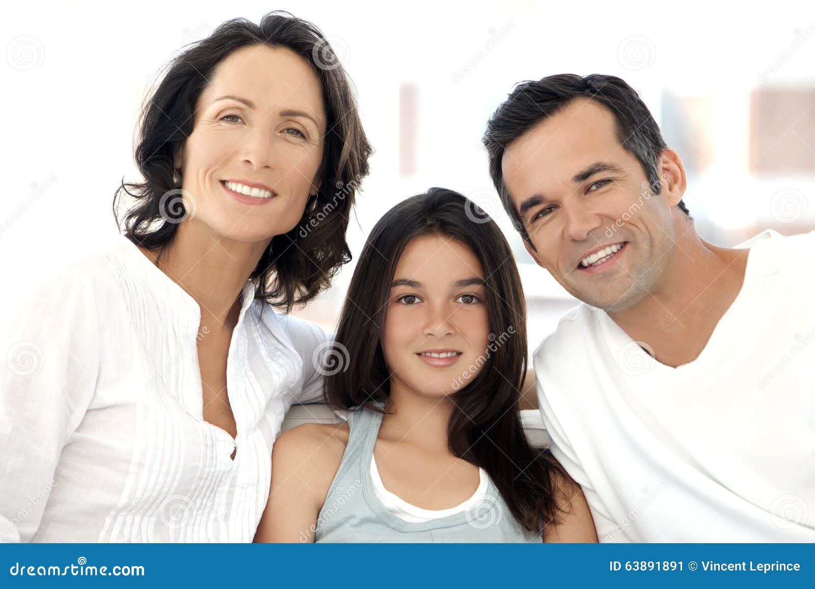 Family with one child stock image. Image of cheerful - 63891891