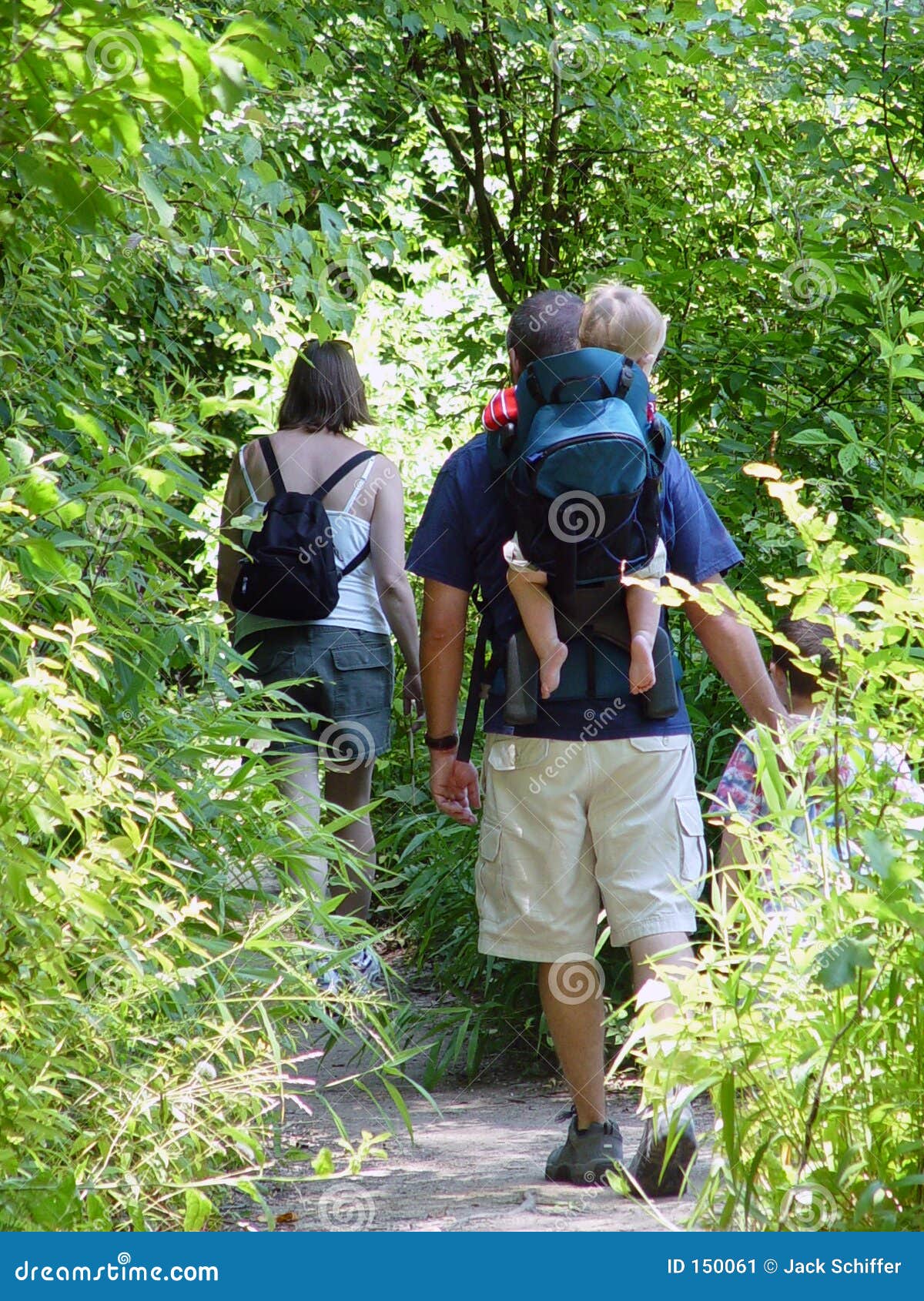 Family Outing stock image. Image of family, hike, carrier - 150061