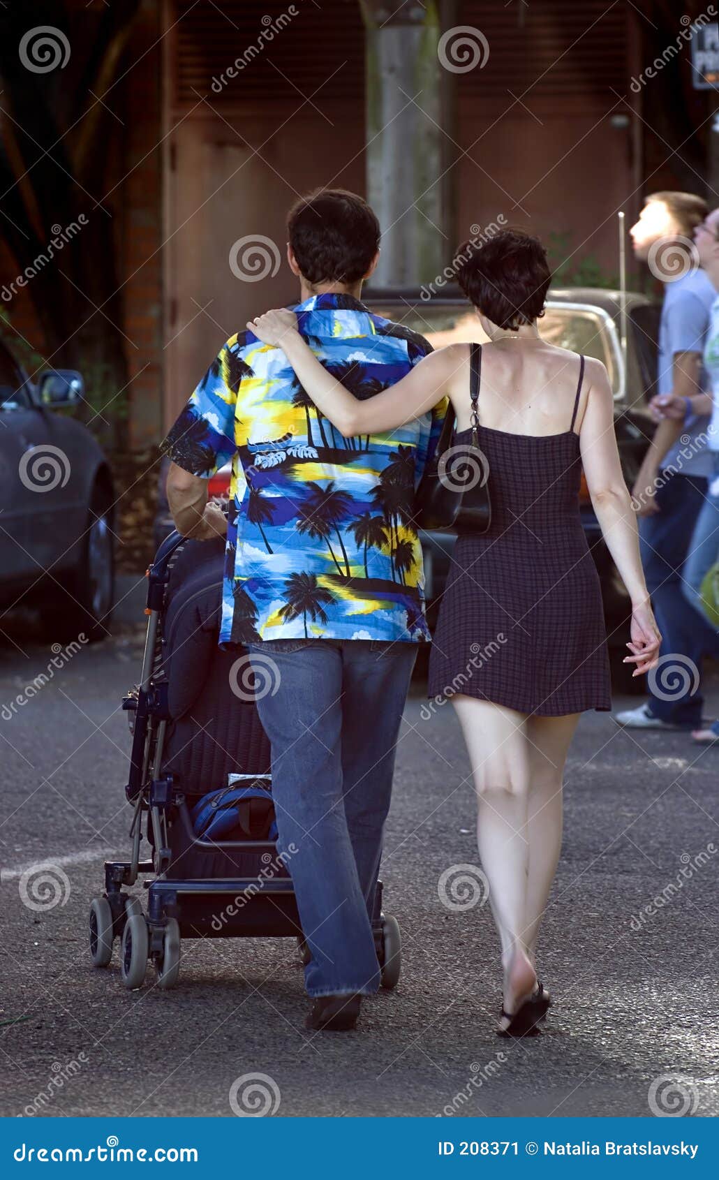 Family outing editorial photo. Image of summer, child, carriage - 208371