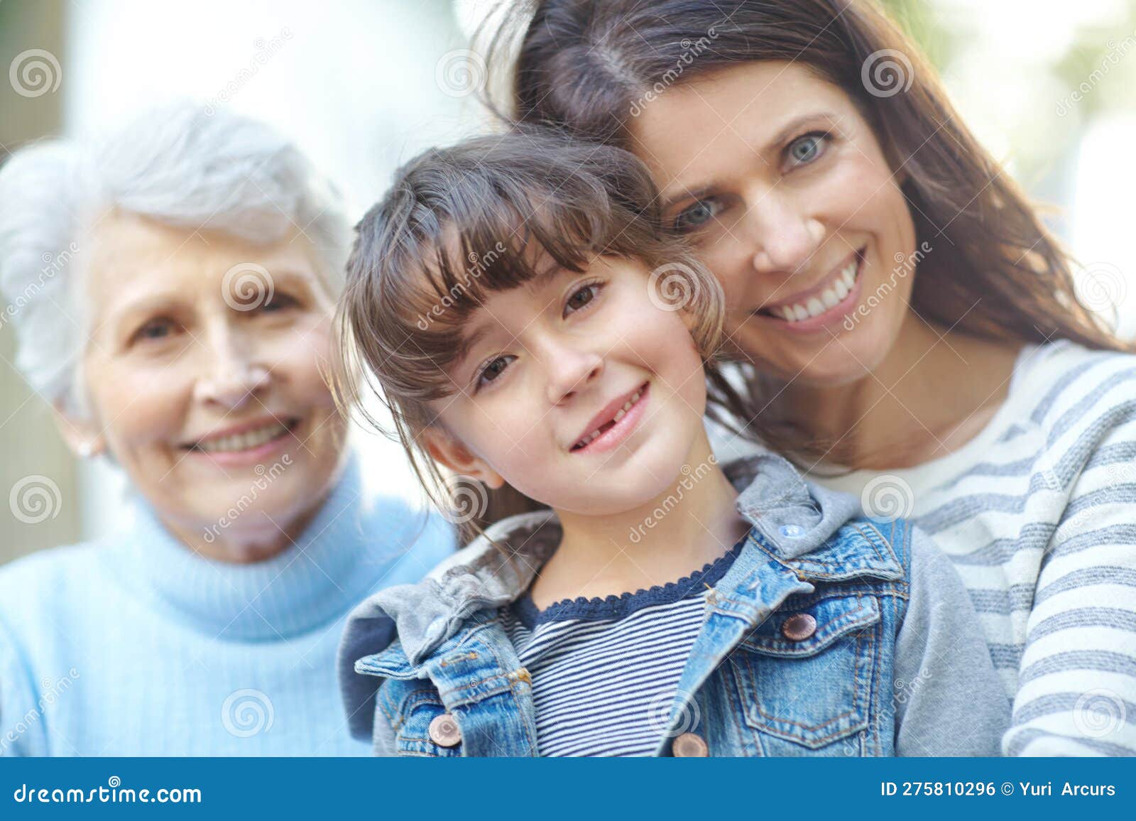 Family Over Everything. Portrait of a Three Generational Family Sitting ...