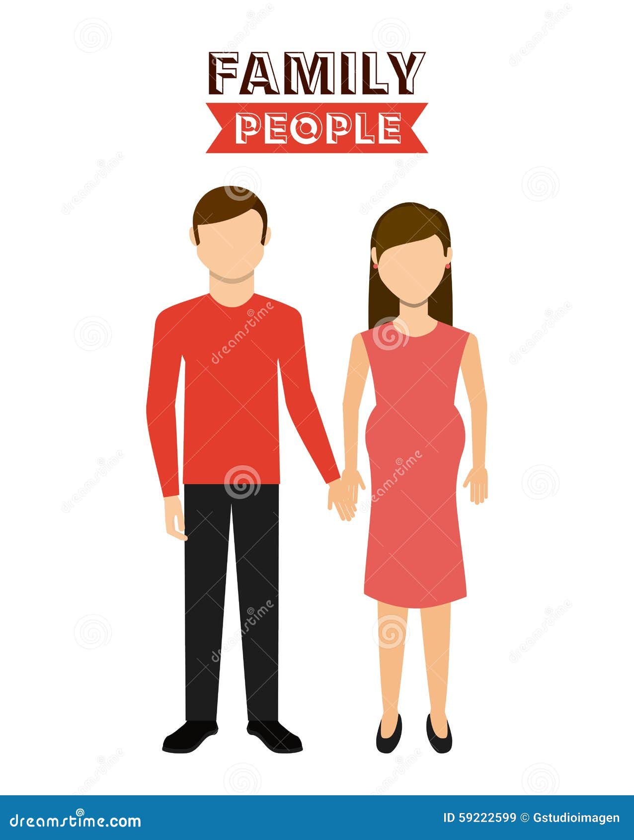 Family people stock vector. Illustration of person, design - 59222599
