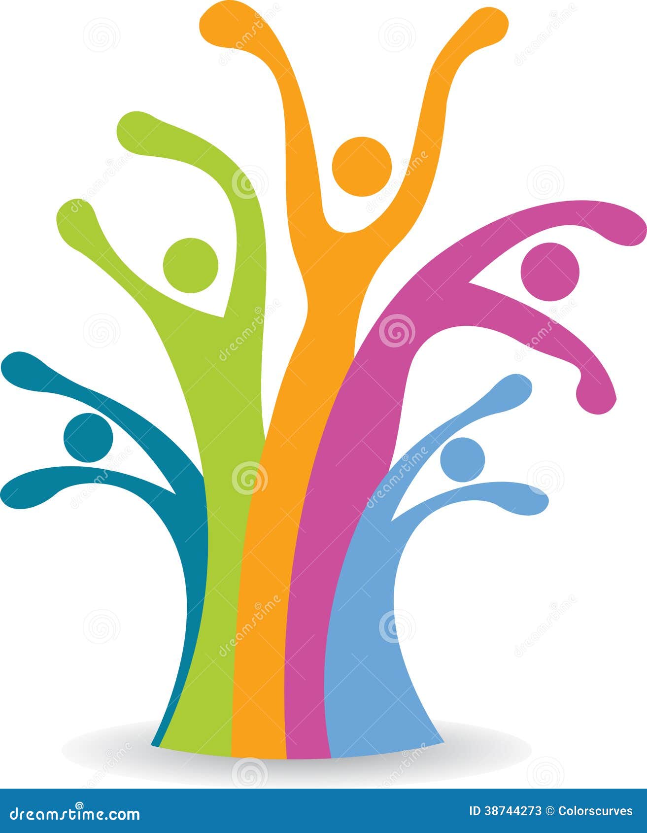 Family people tree stock vector. Illustration of connection - 38744273