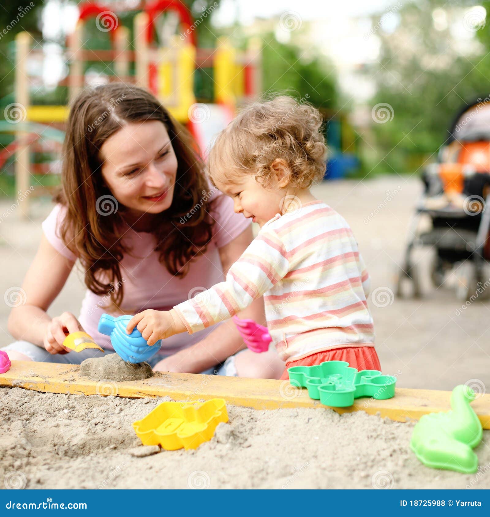 Family Playground - Living With Nuclear And Coal Plants Stock Photo ...