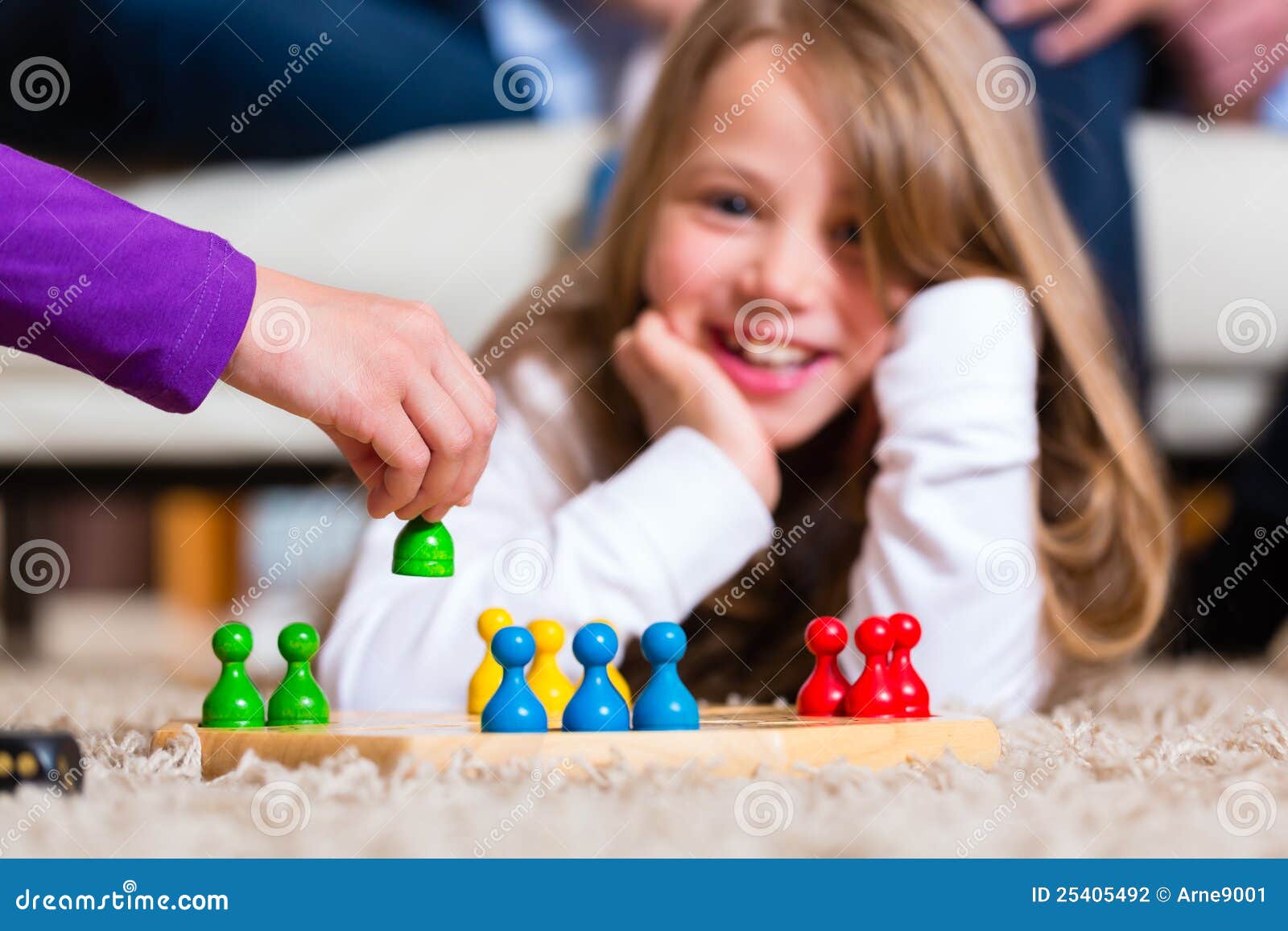 Family Playing Board Game at Home Stock Photo - Image of parent, people ...
