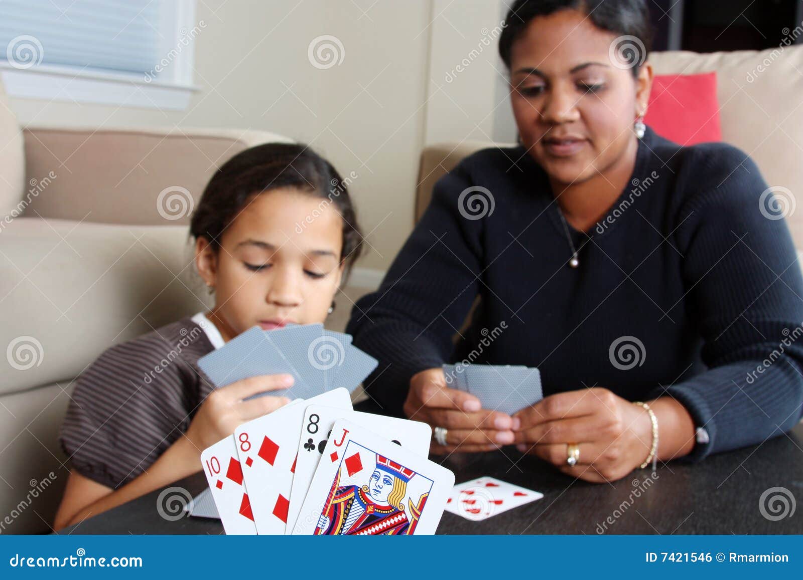 Family Playing Cards stock photo. Image of family, minority - 7421546