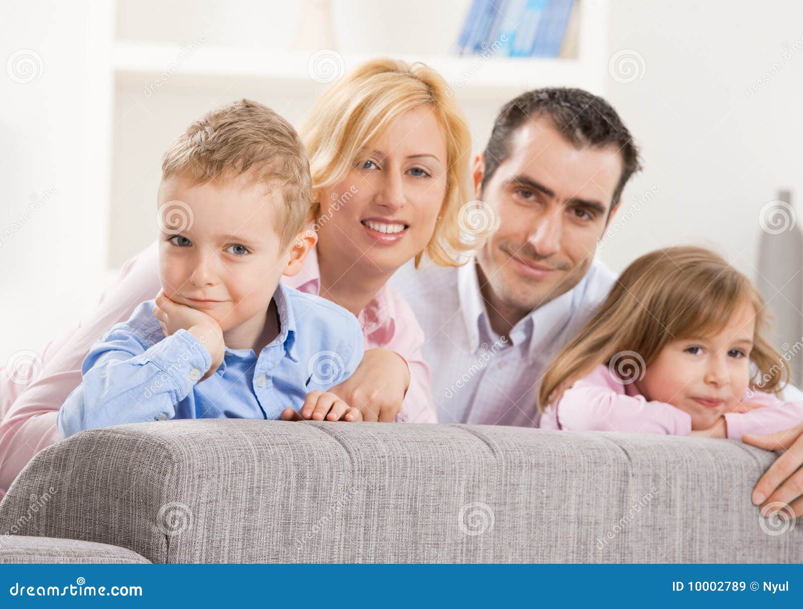 Family portrait stock image. Image of daughter, casual - 10002789