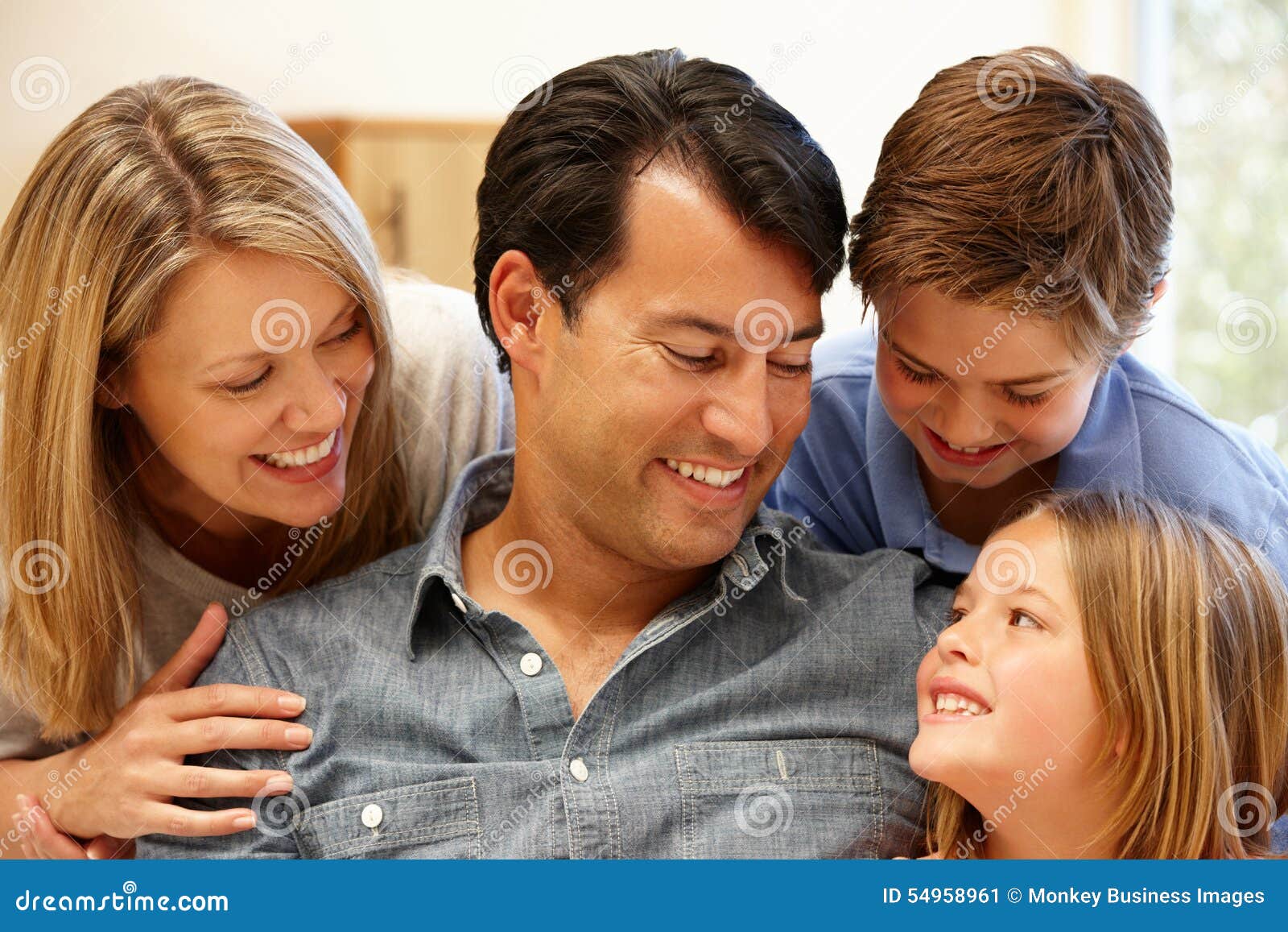 Family portrait stock image. Image of brother, hugging - 54958961