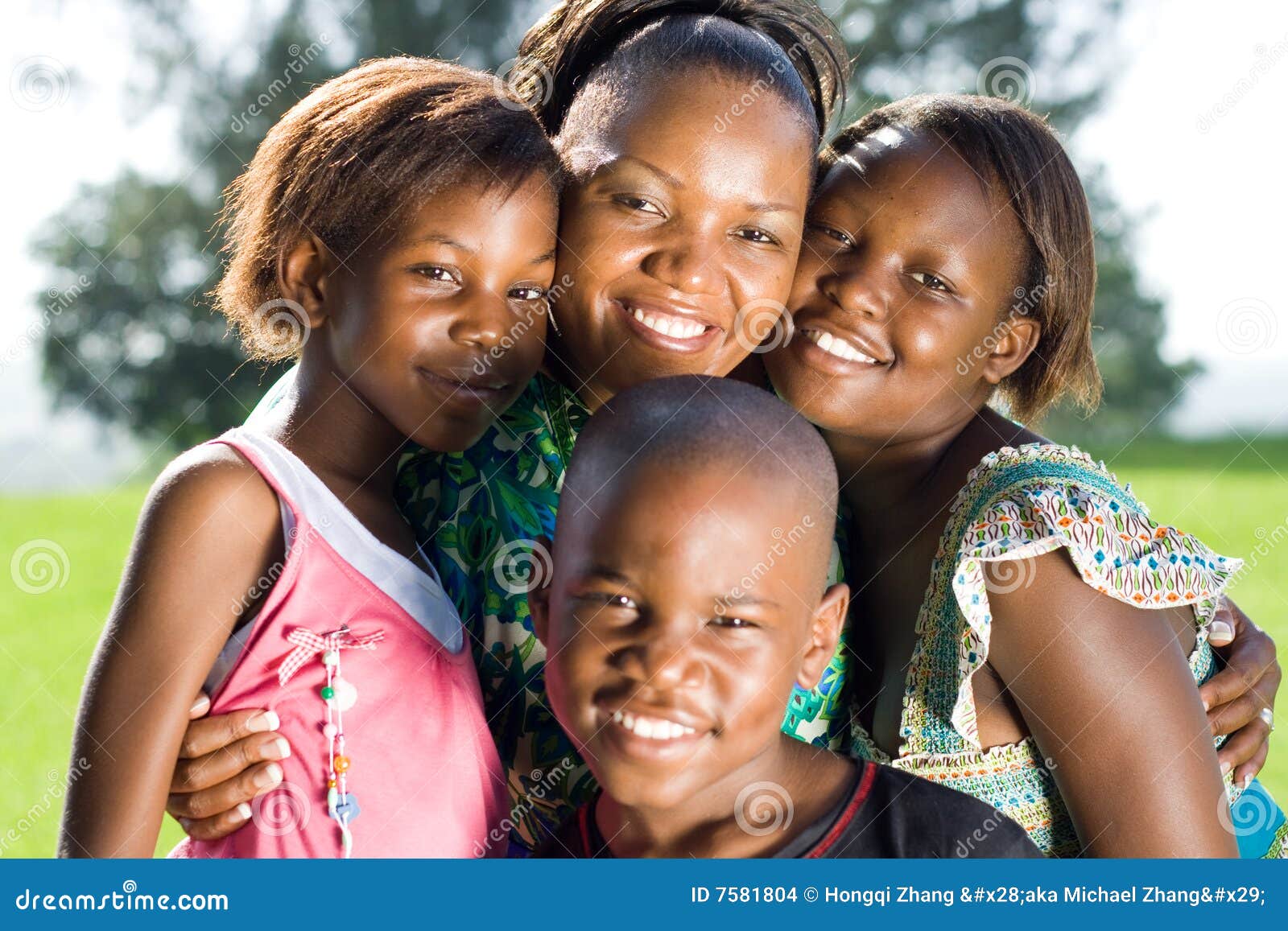 Family portrait stock photo. Image of africa, african - 7581804