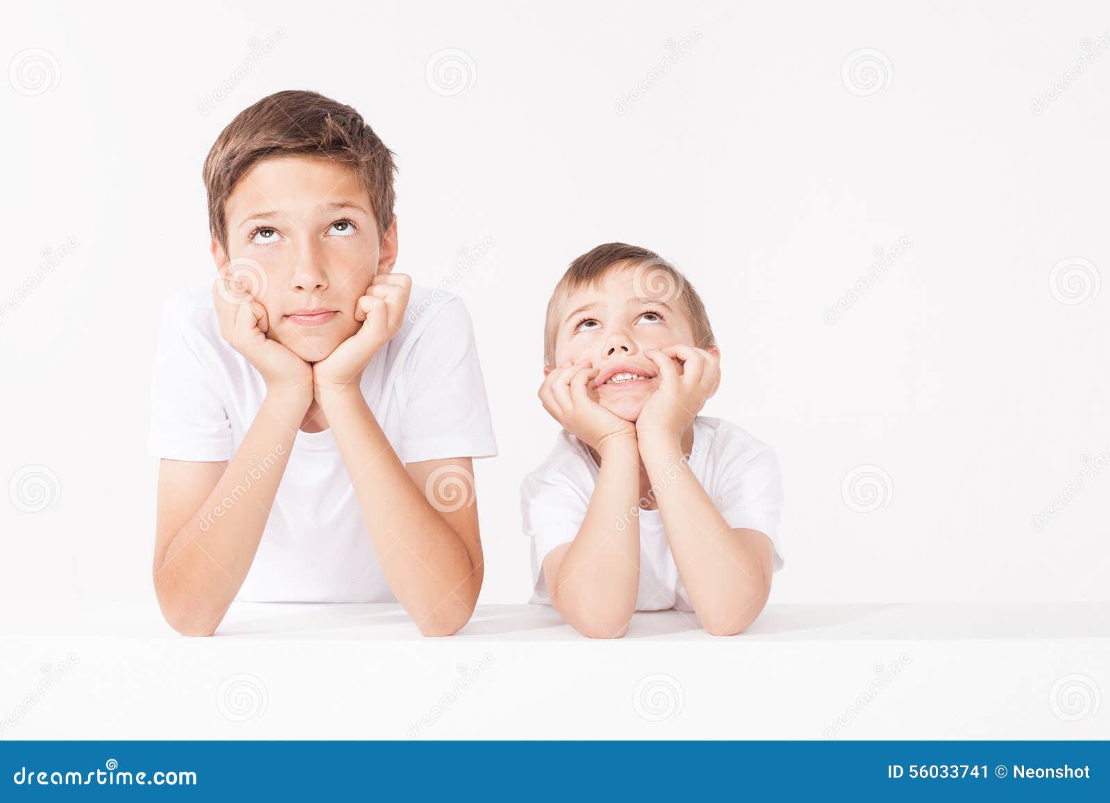Family Portrait, Two Brothers. Stock Image - Image of affectionate ...