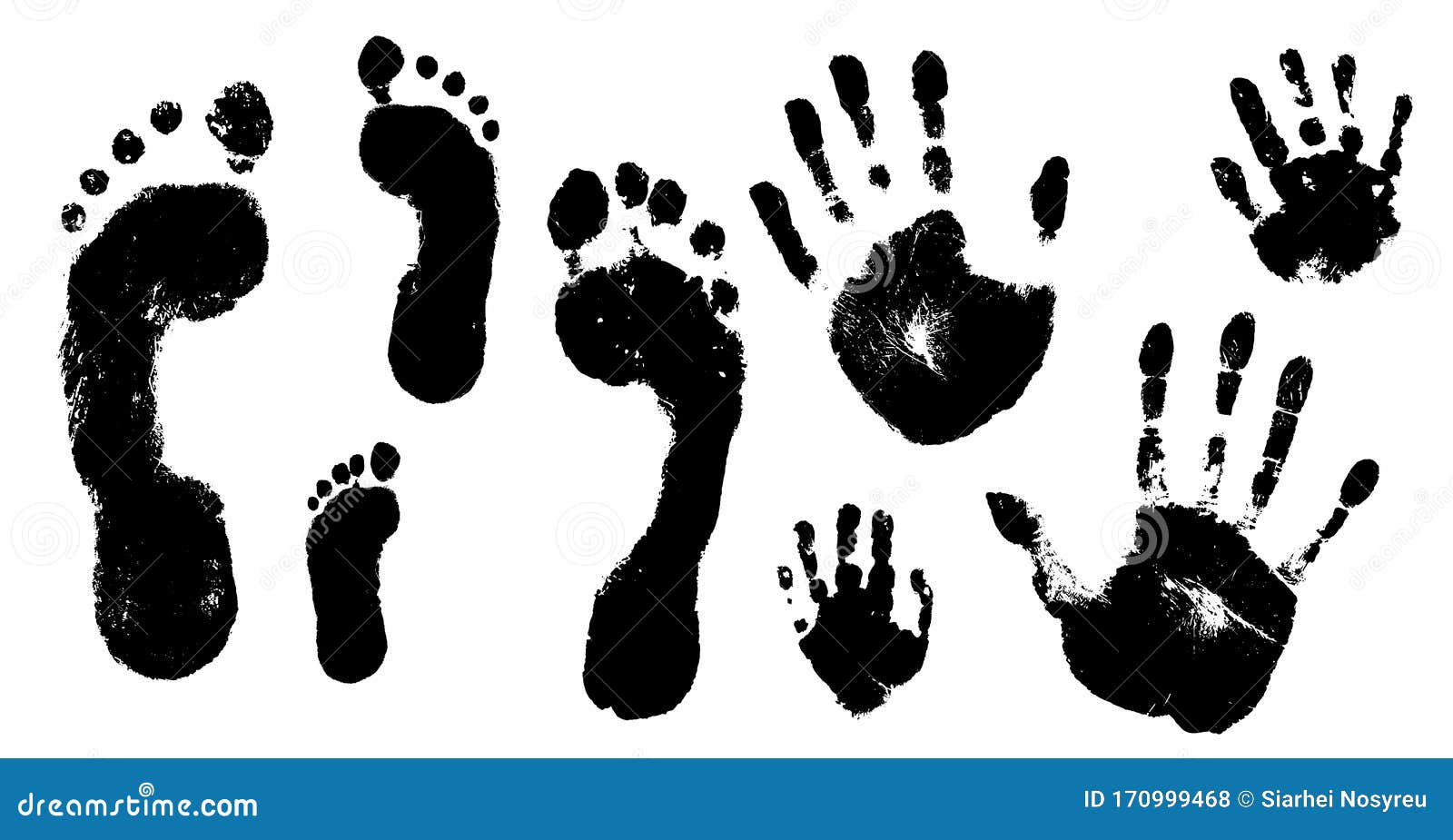 Handprints, Footprints And Wheels Cartoon Vector | CartoonDealer.com ... Handprints, Footprints And Wheels Cartoon Vector | CartoonDealer.com ...