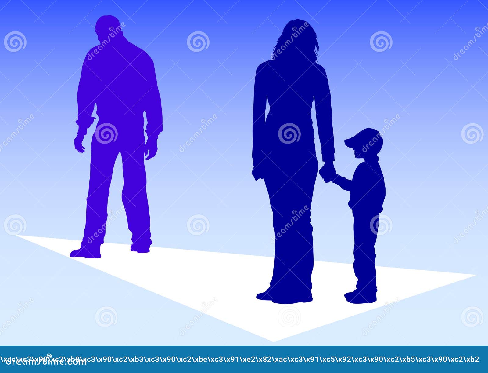 Family problems stock vector. Image of people, child - 13191166