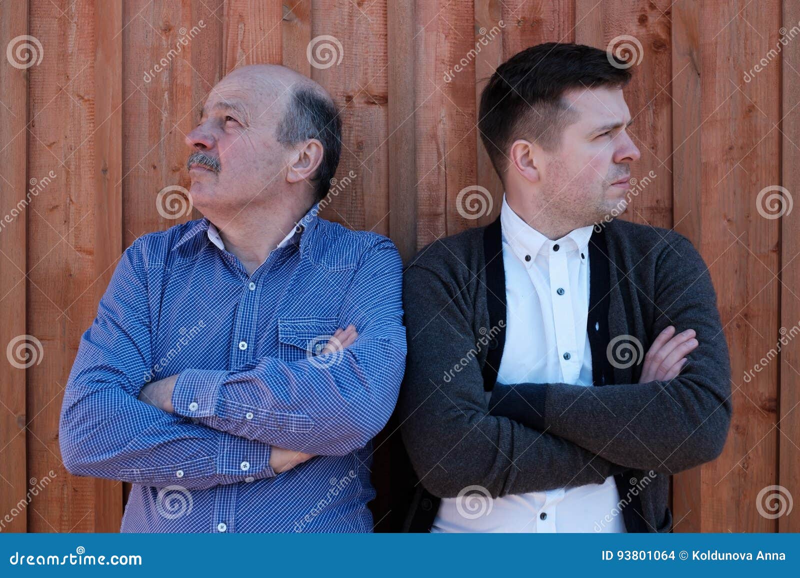 Family Problems between Son and Father. Stock Photo - Image of look ...