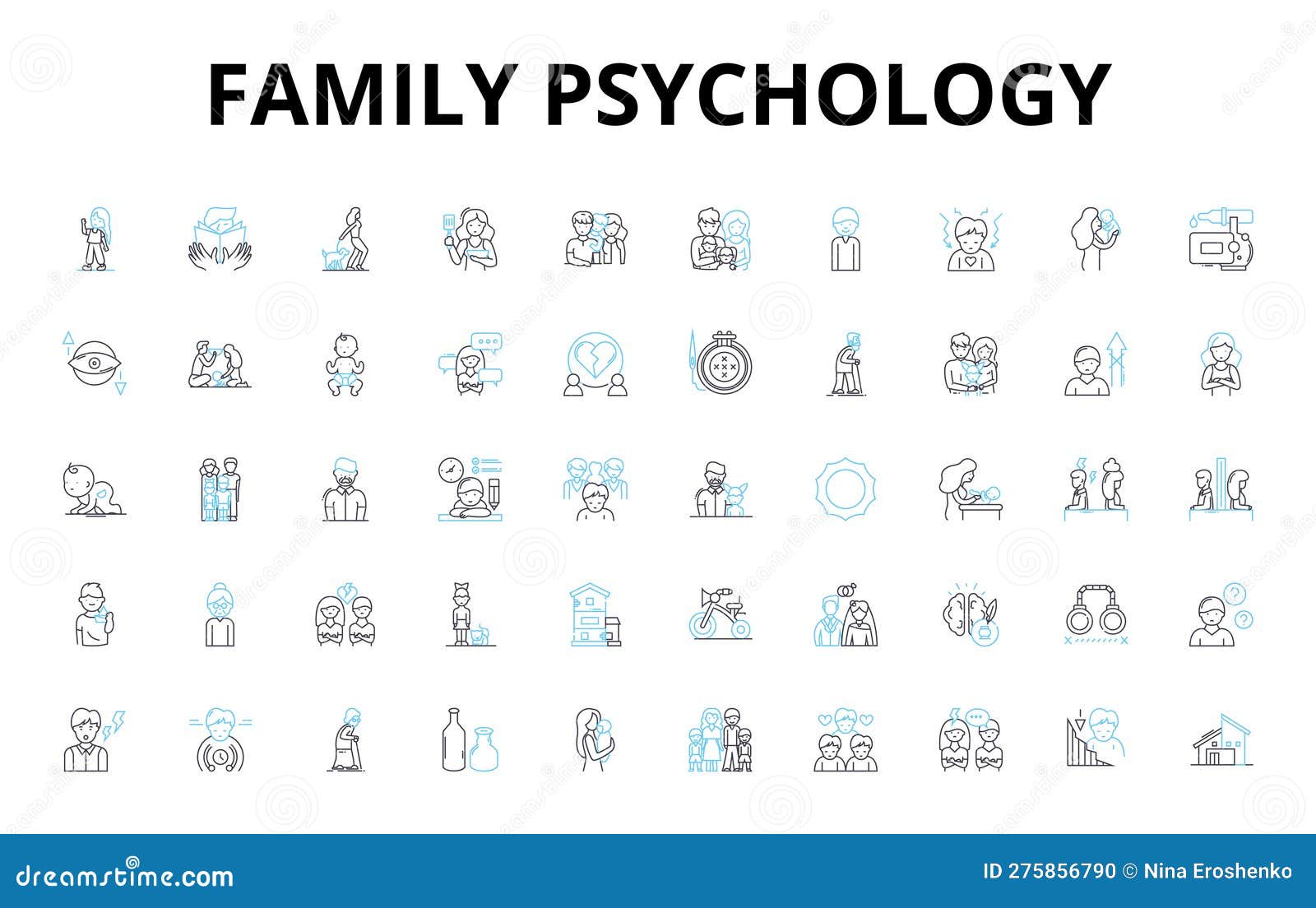 Family Psychology Linear Icons Set. Attachment, Communication, Conflict ... Family Psychology Linear Icons Set. Attachment, Communication, Conflict ...