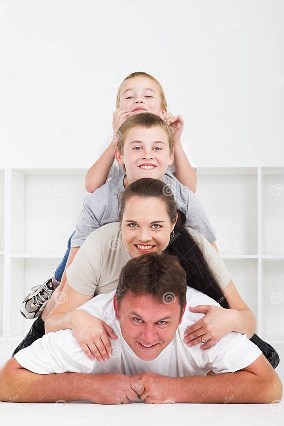 Family pyramid stock photo. Image of parents, laughing - 15564904