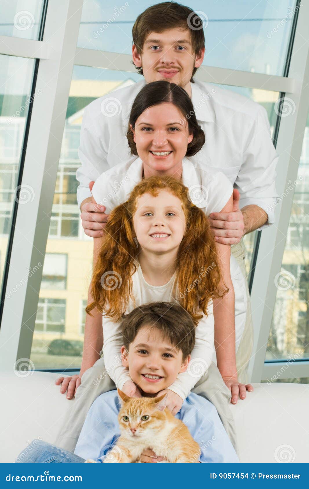 Family pyramid stock photo. Image of husband, girl, lifestyle - 9057454