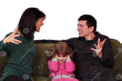 Family quarrel stock image. Image of little, caucasian - 23851077