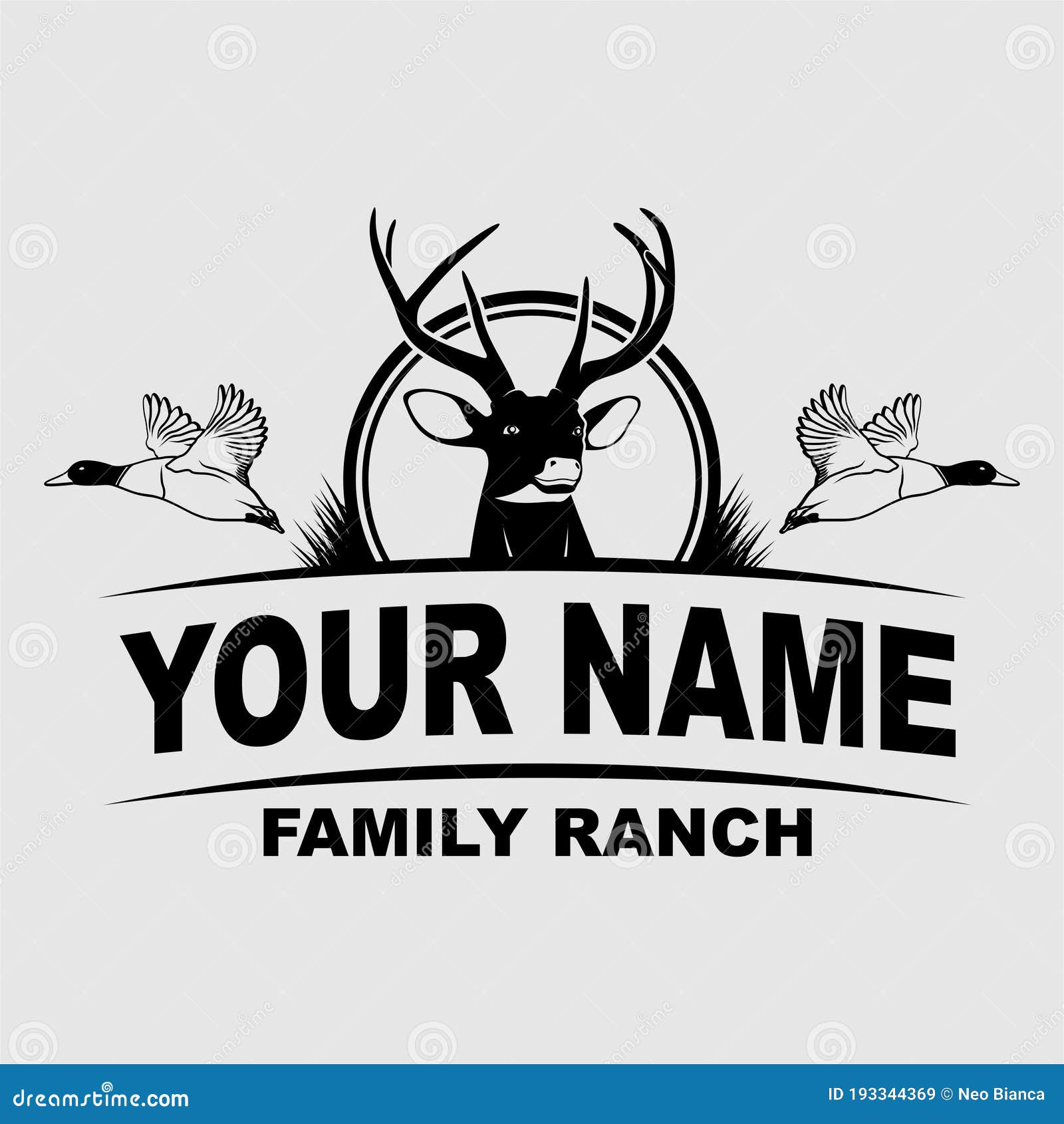 The Family Ranch Illustration Vector Stock Vector - Illustration of ...