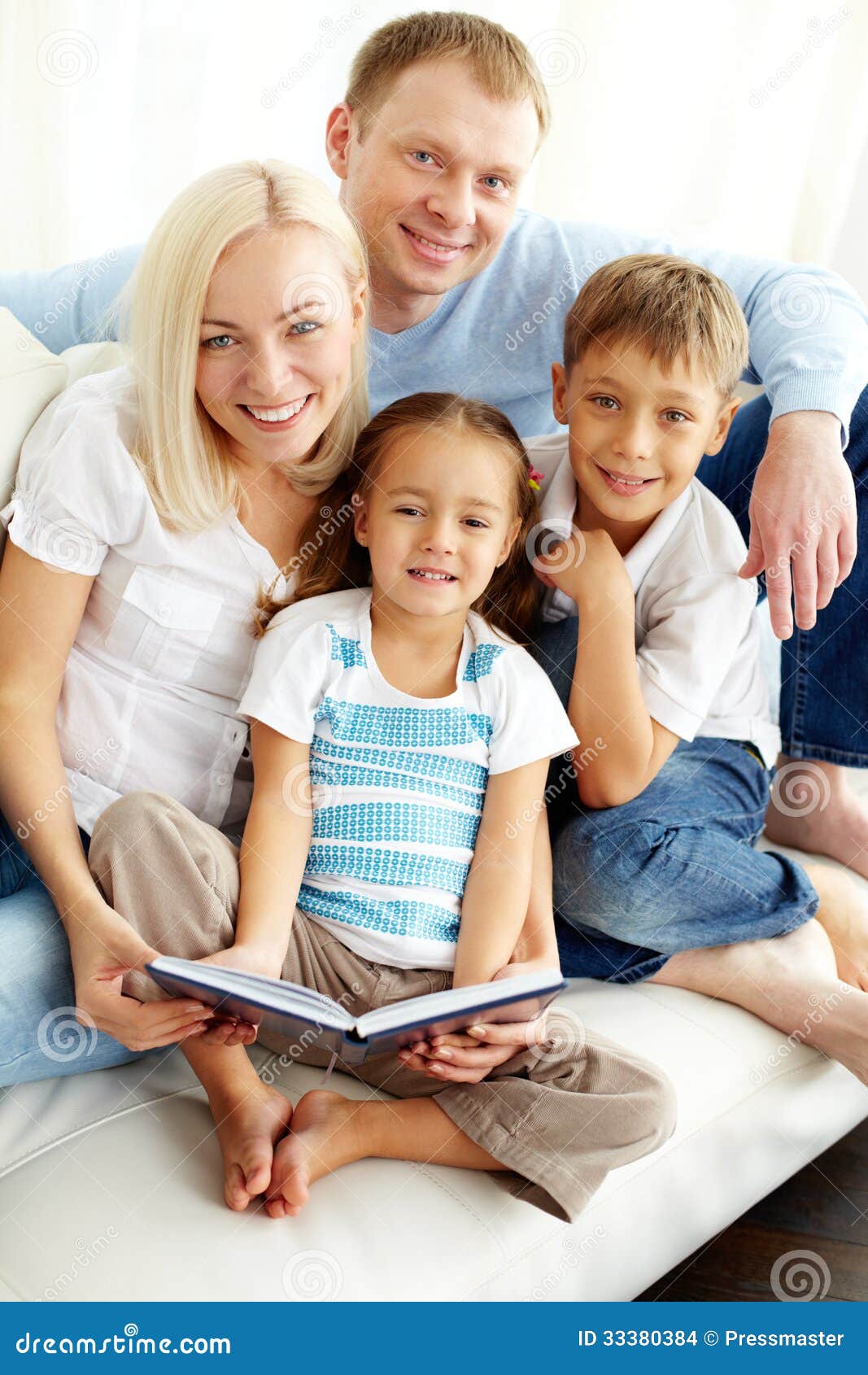 Family reading stock photo. Image of mother, reader, home - 33380384