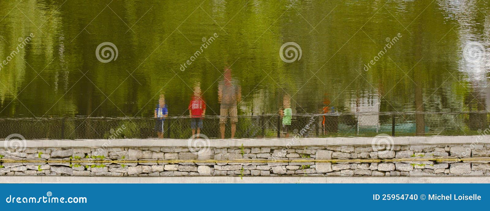 Family Reflection stock photo. Image of family, impressionism - 25954740