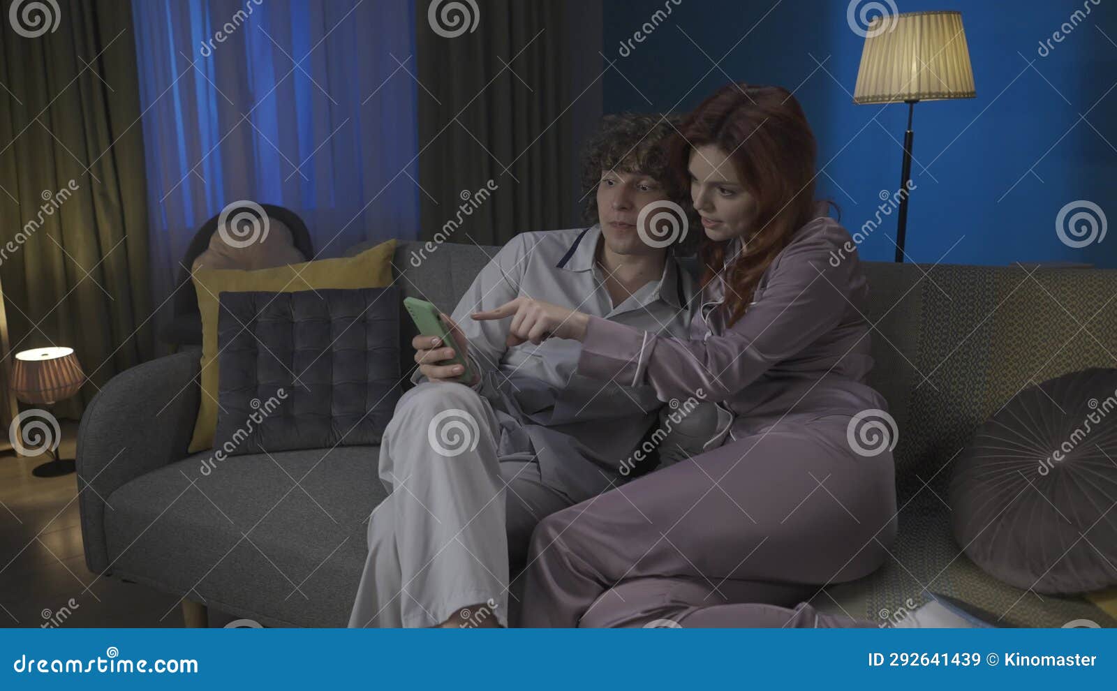 Portrait Of Young Couple Spending Time Together Man And Woman Sitting