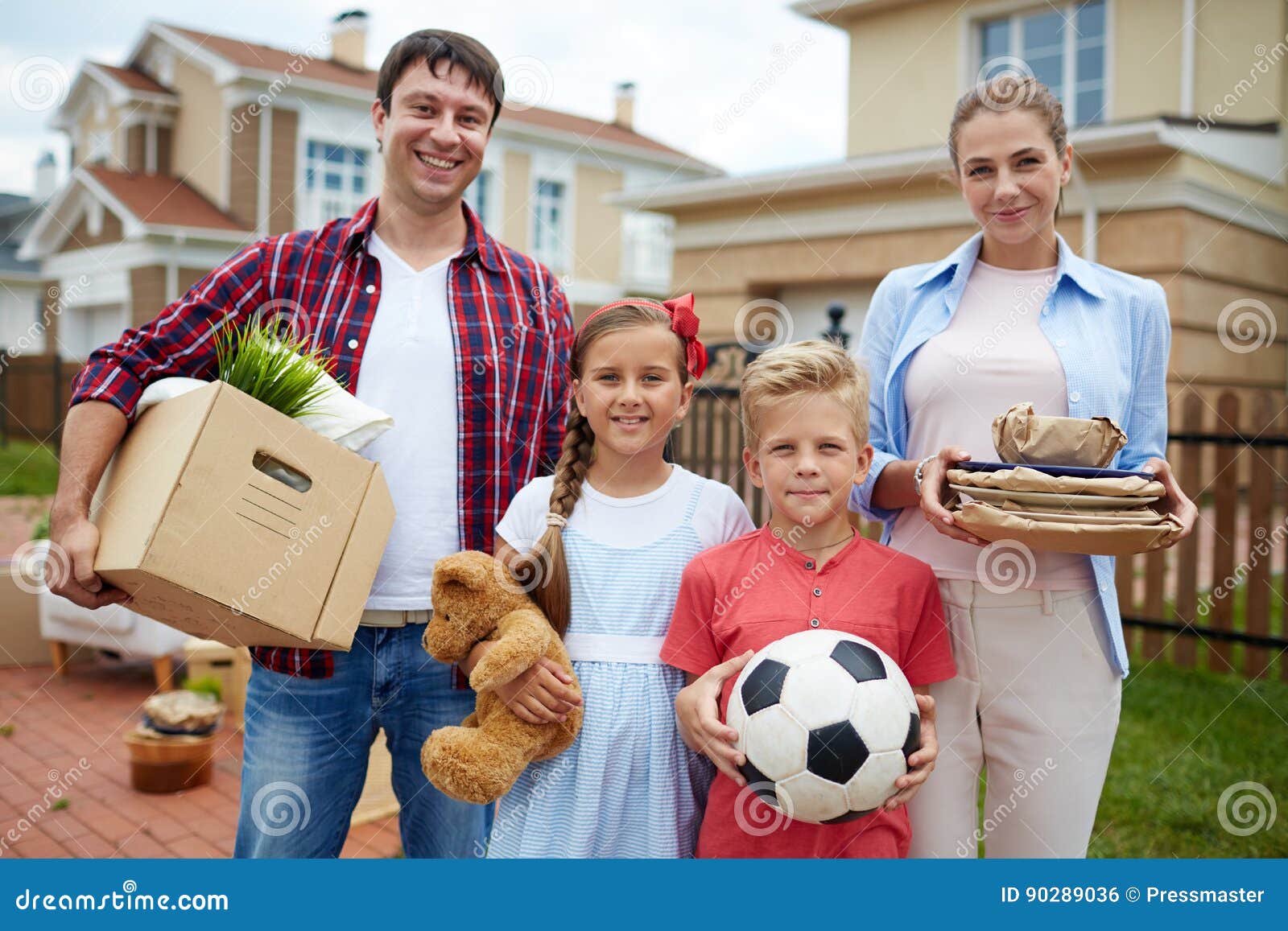 Family relocation stock photo. Image of sell, moving - 90289036