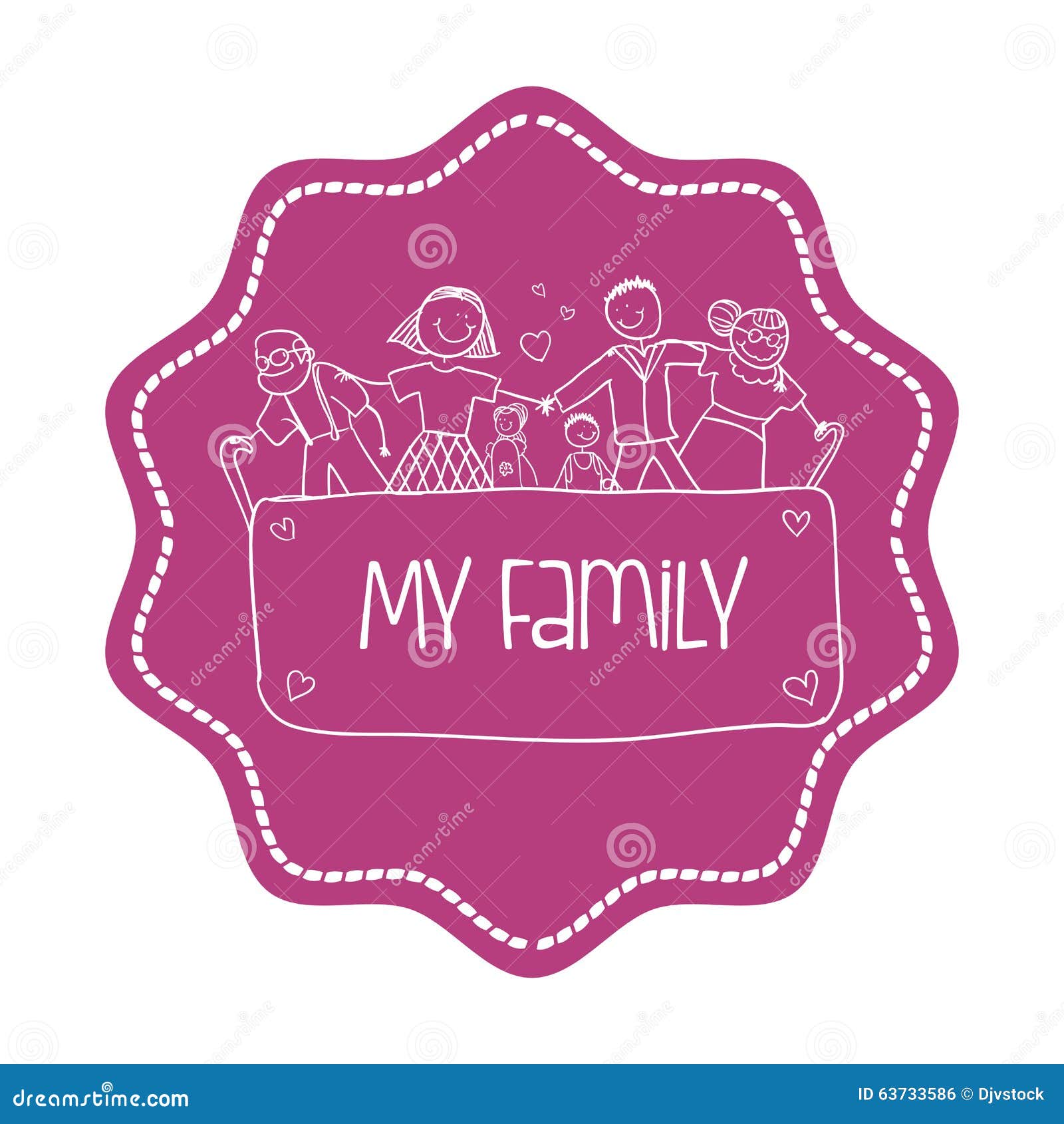 Family and roles design stock vector. Illustration of together - 63733586