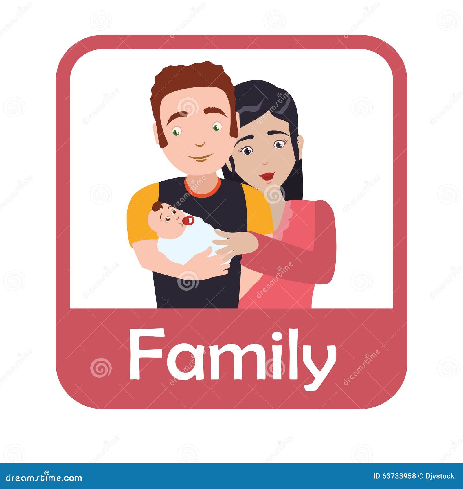 Family And Roles Design Vector Illustration | CartoonDealer.com #63733958