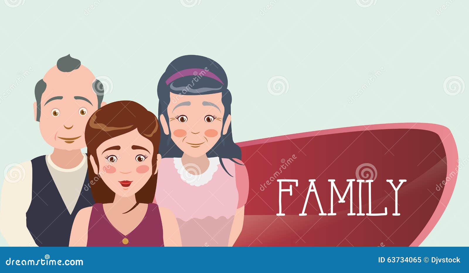 Family and roles design stock vector. Illustration of style - 63734065