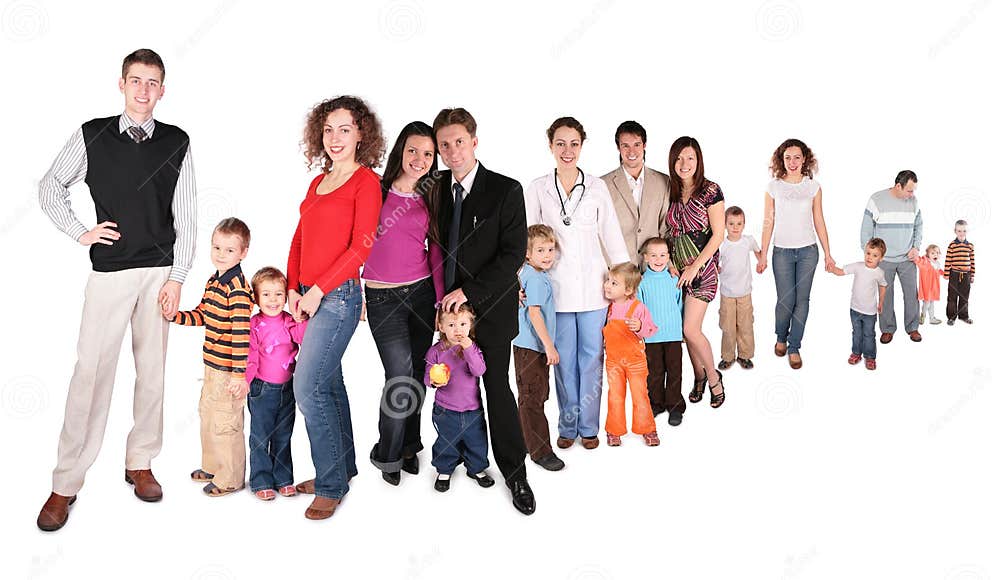 Family row collage stock image. Image of blonde, female - 8306905