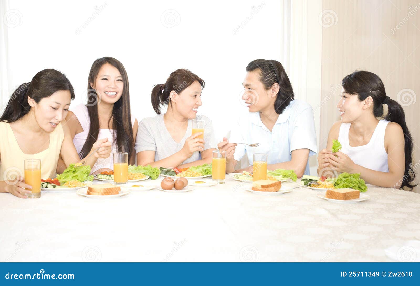 A family s breakfirst stock image. Image of active, emotive - 25711349