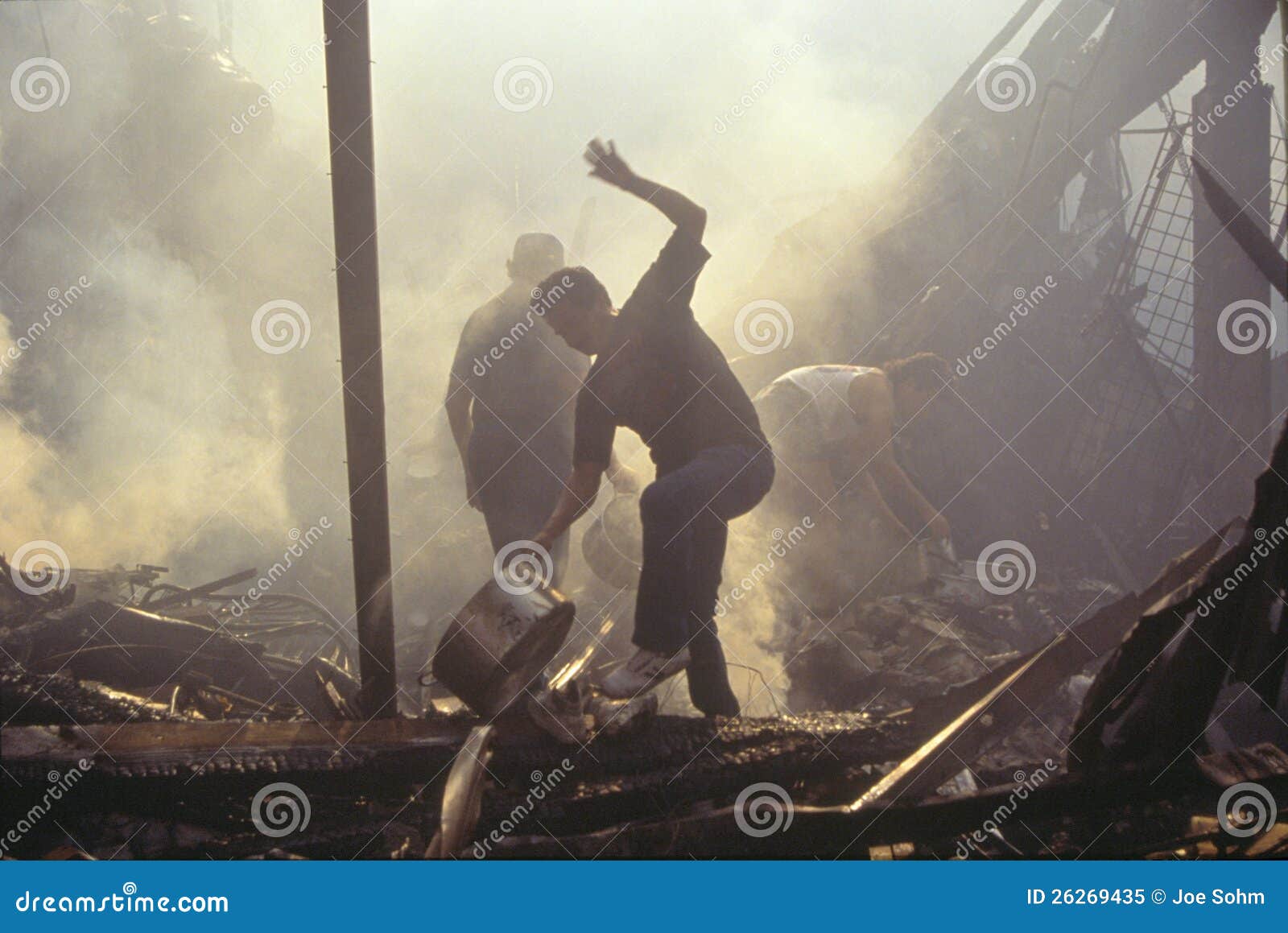 Family Salvaging Possessions after Riots, Editorial Image - Image of ...