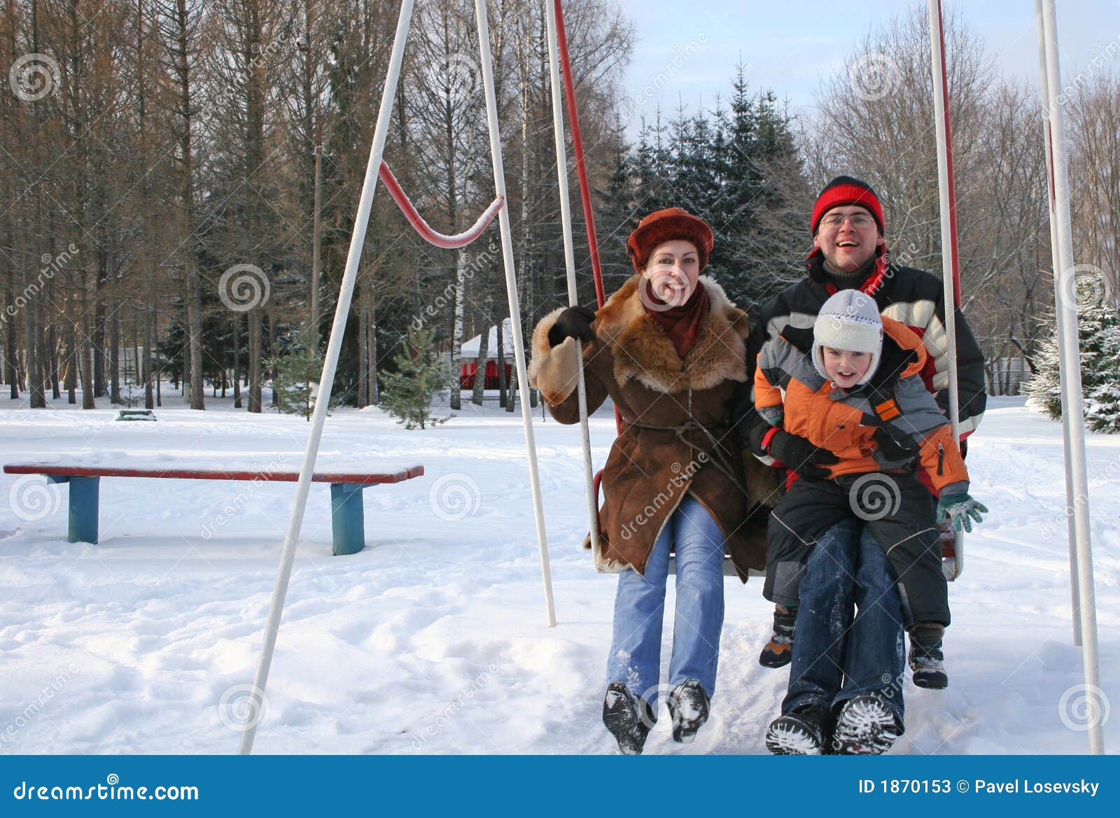 Family on seesaw stock image. Image of smiling, seesaw - 1870153