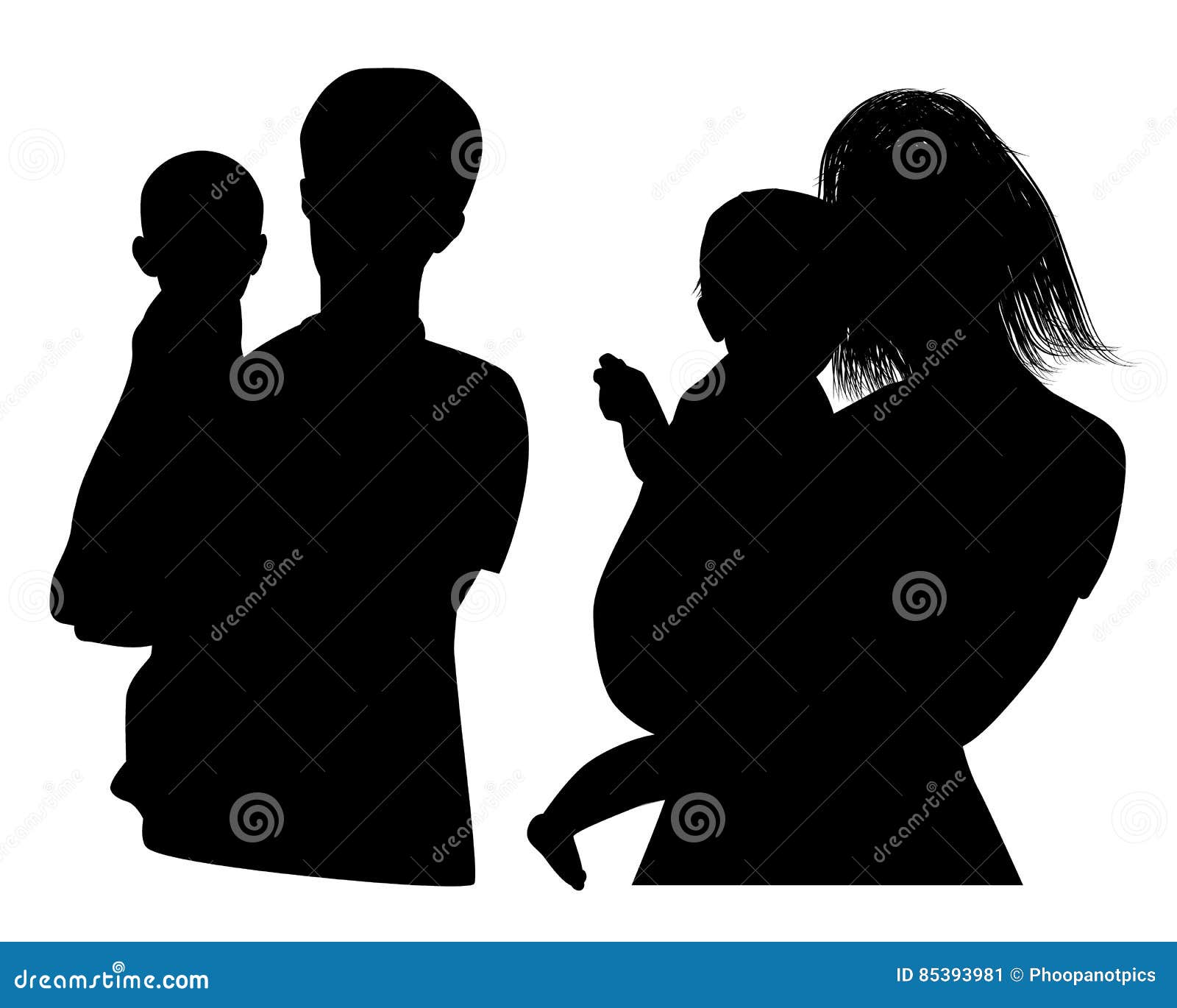 Family shape stock vector. Illustration of child, love - 85393981