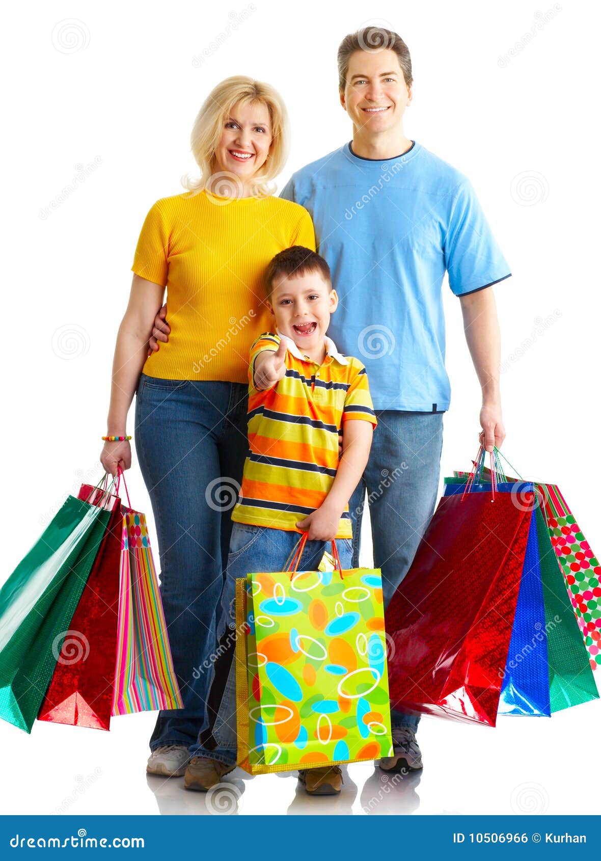 Family shopping stock photo. Image of beauty, portrait - 10506966