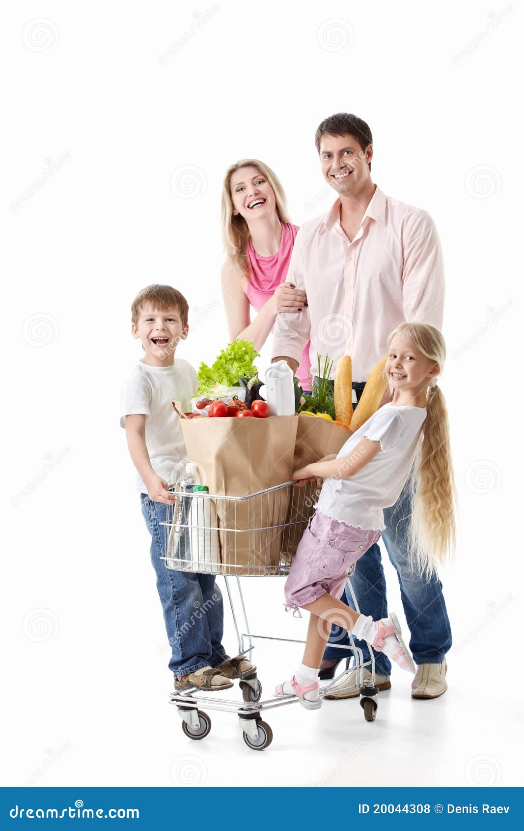 Family shopping stock photo. Image of lifestyles, kids - 20044308