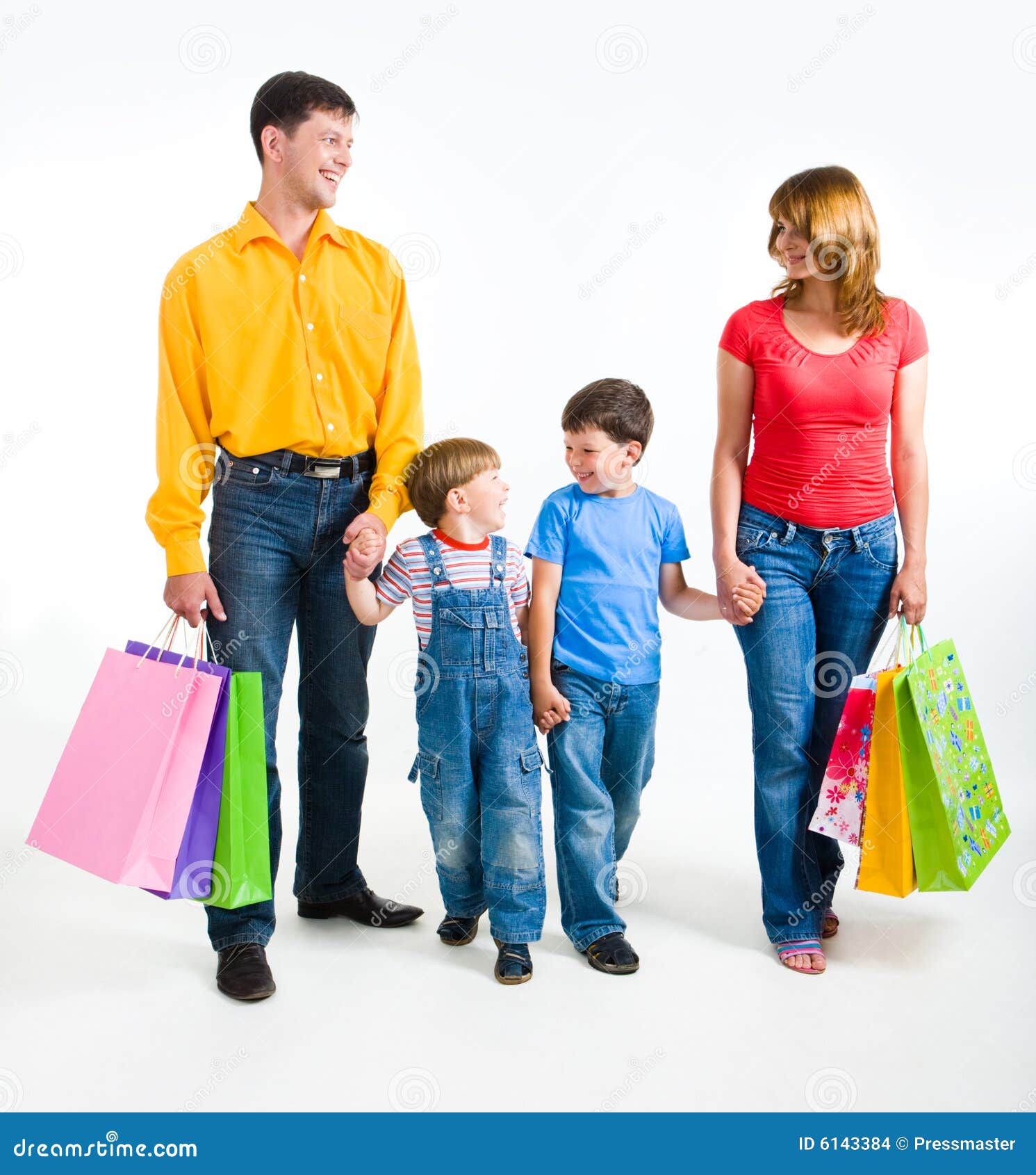 Family shopping stock photo. Image of male, positivity - 6143384