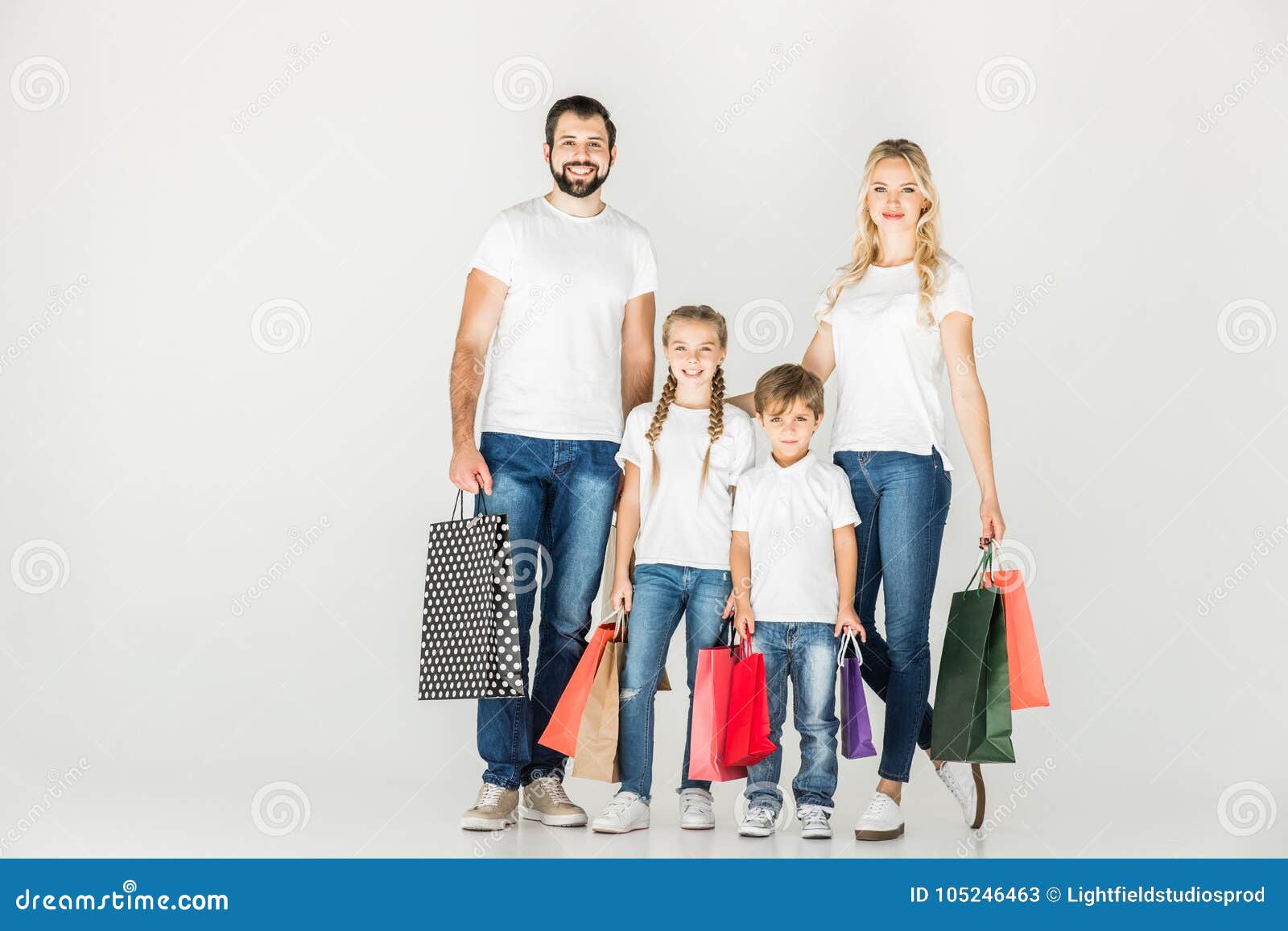 Family with shopping bags stock image. Image of hold - 105246463 Family with shopping bags stock image. Image of hold - 105246463