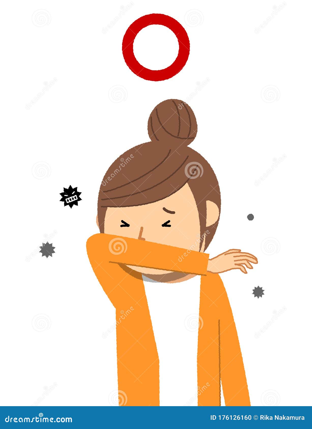 Young Woman, Poor Health, Influenza Stock Vector - Illustration of ...