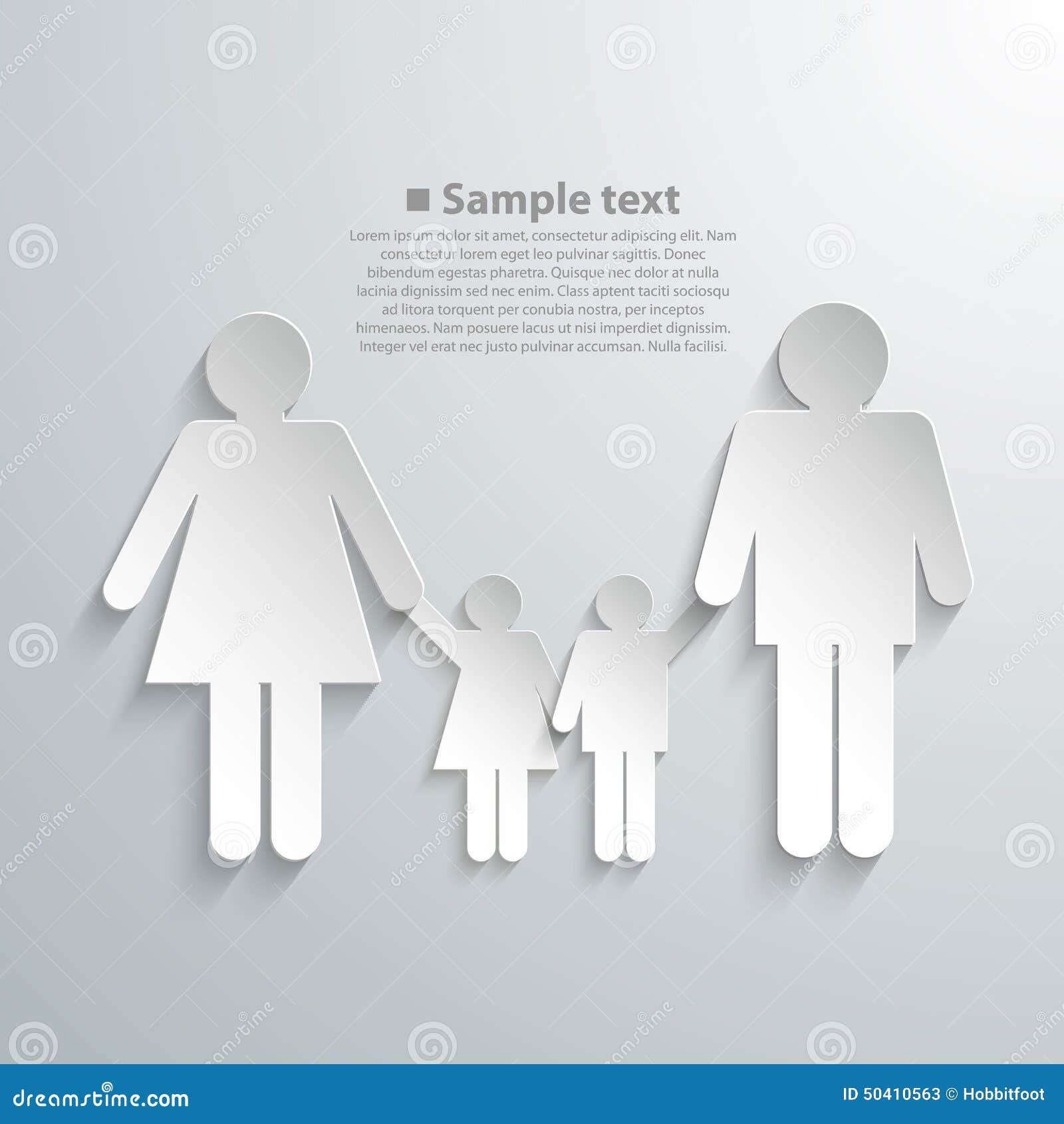 Family Silhouettes with Shadow Stock Vector - Illustration of people ...
