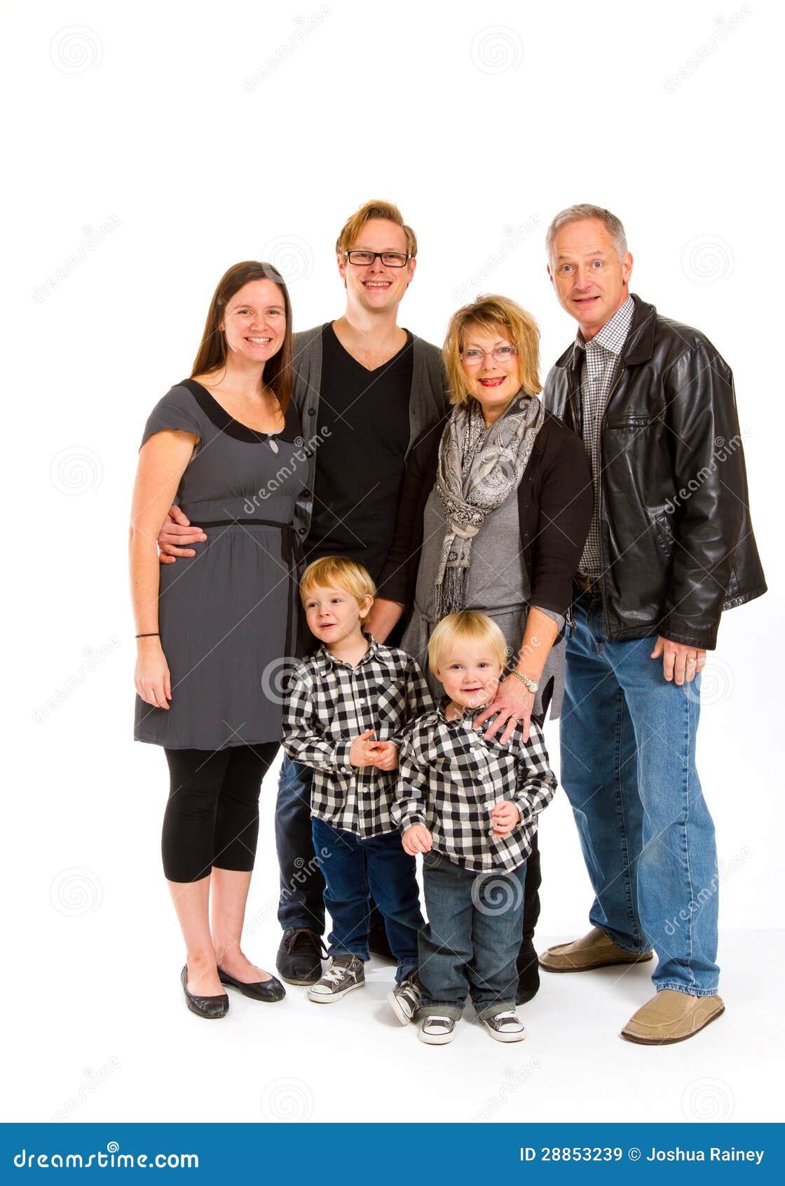 Family of Six Isolated stock image. Image of family, isolated - 28853239