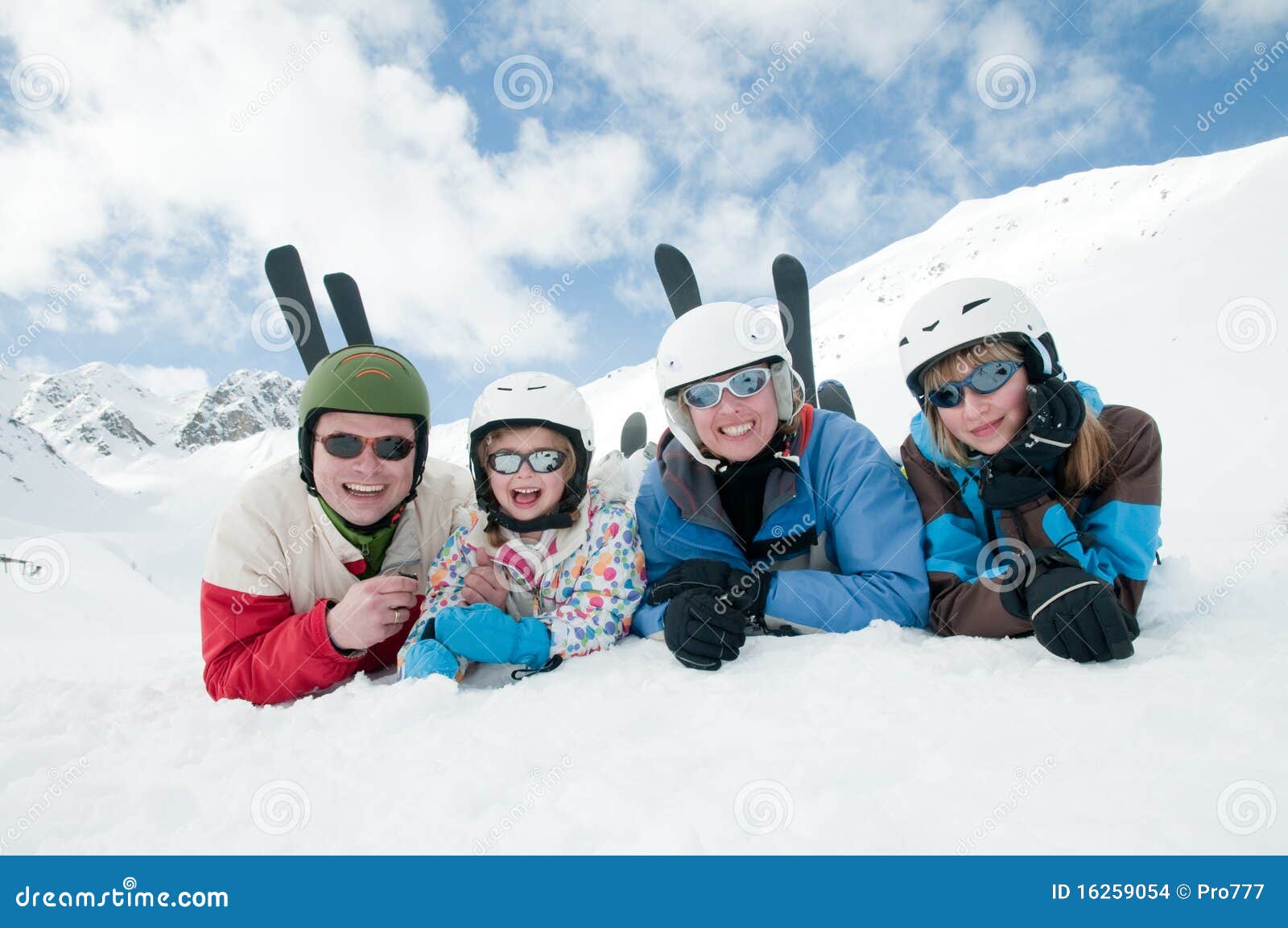 Family, Ski, Snow, Sun and Fun Stock Photo - Image of mountain, funny ...