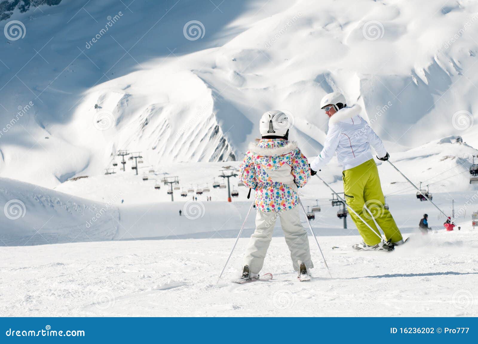 Family skiing stock photo. Image of sport, exercising - 16236202
