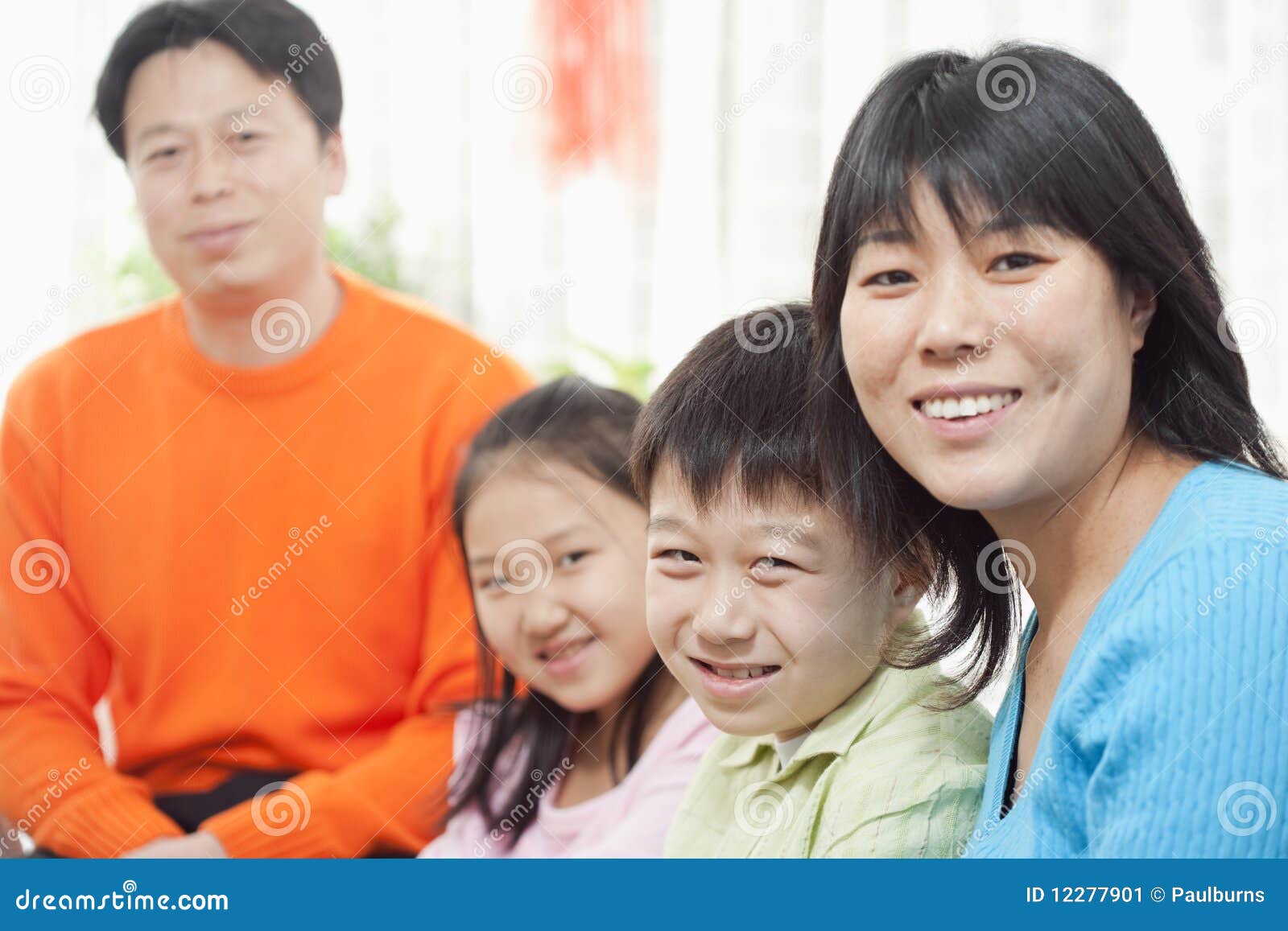 Family Smiling stock image. Image of father, portrait - 12277901