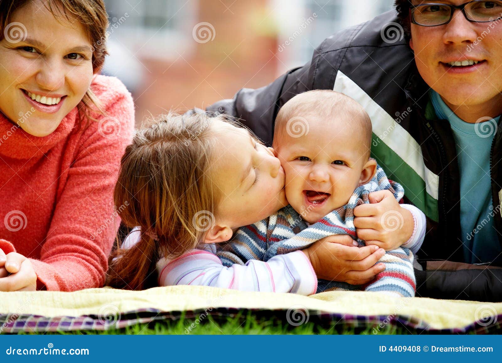 Family smiling stock photo. Image of home, girl, father - 4409408