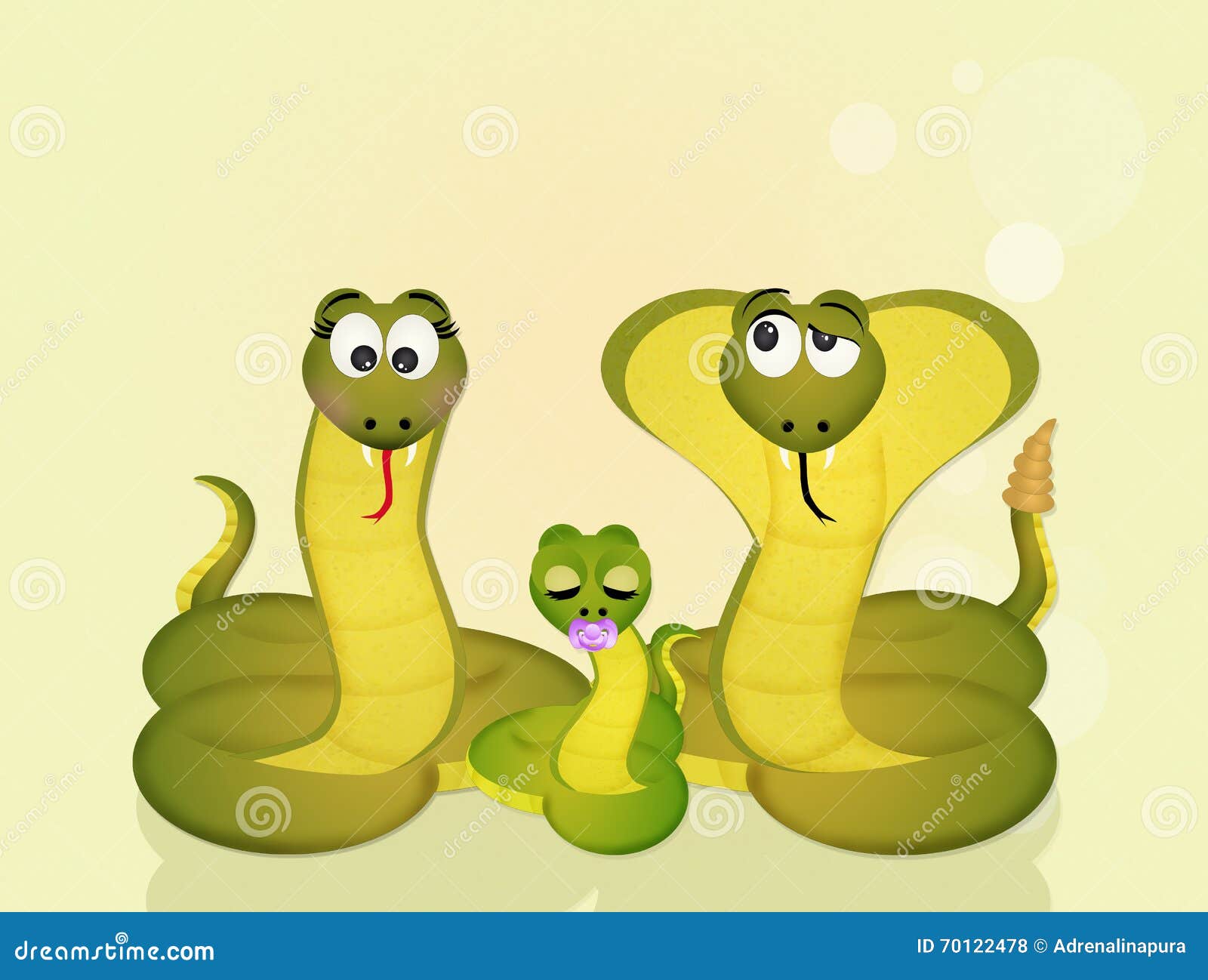 Family of snakes stock illustration. Illustration of rattles - 70122478