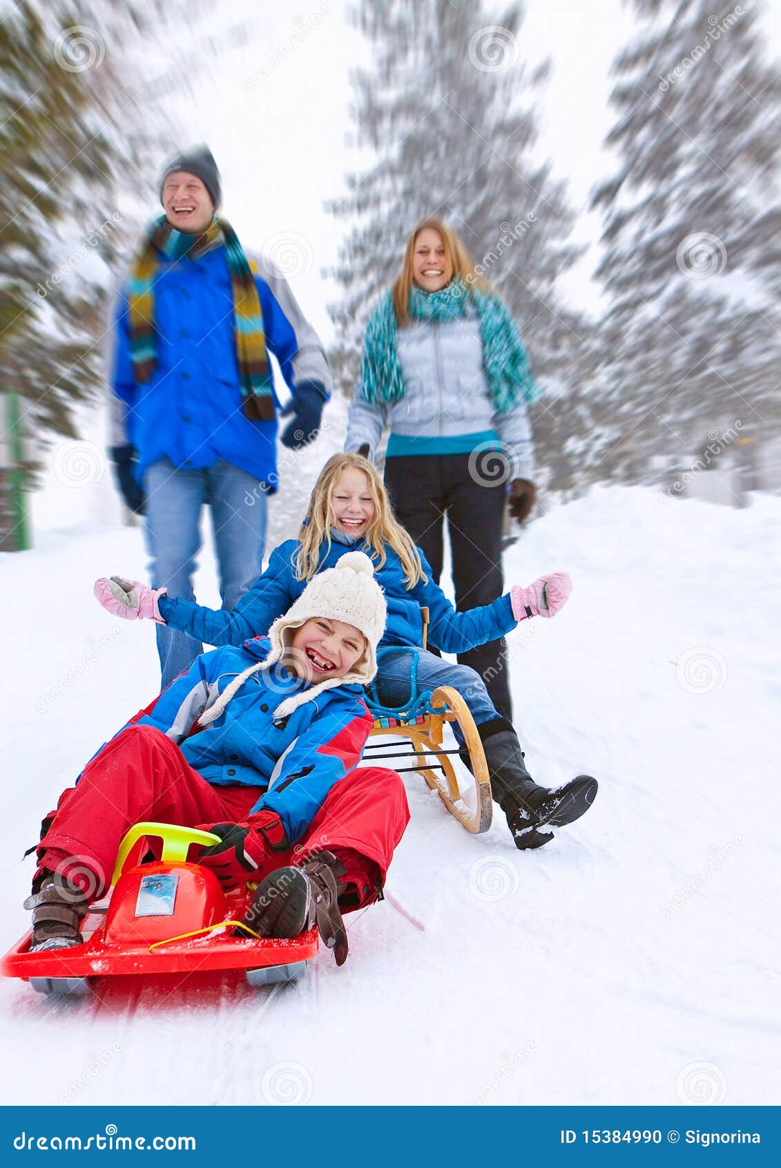 Family-snow-fun 03 stock photo. Image of generations - 15384990
